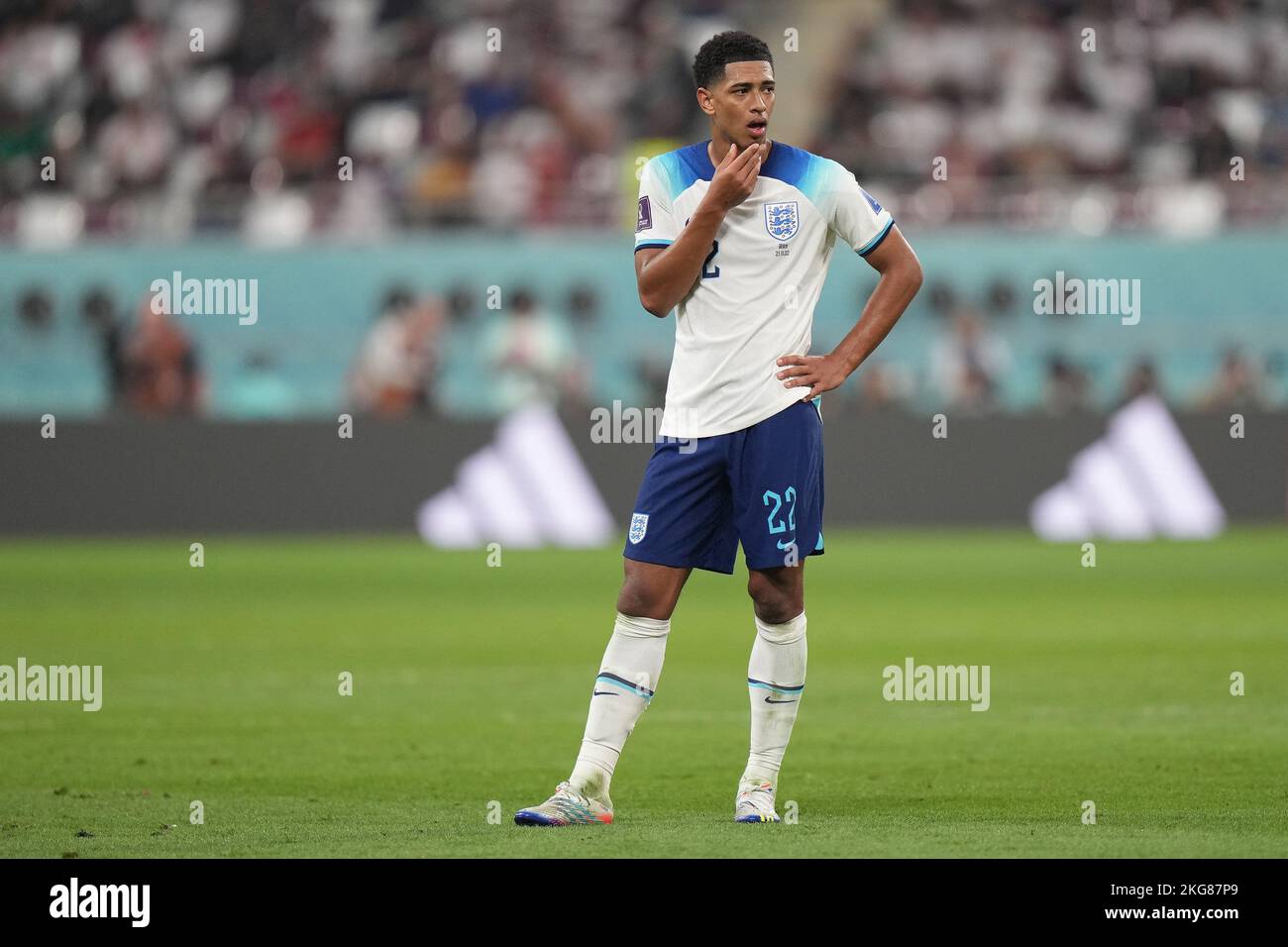 Jude Bellingham of England during the Qatar 2022 World Cup match, group ...