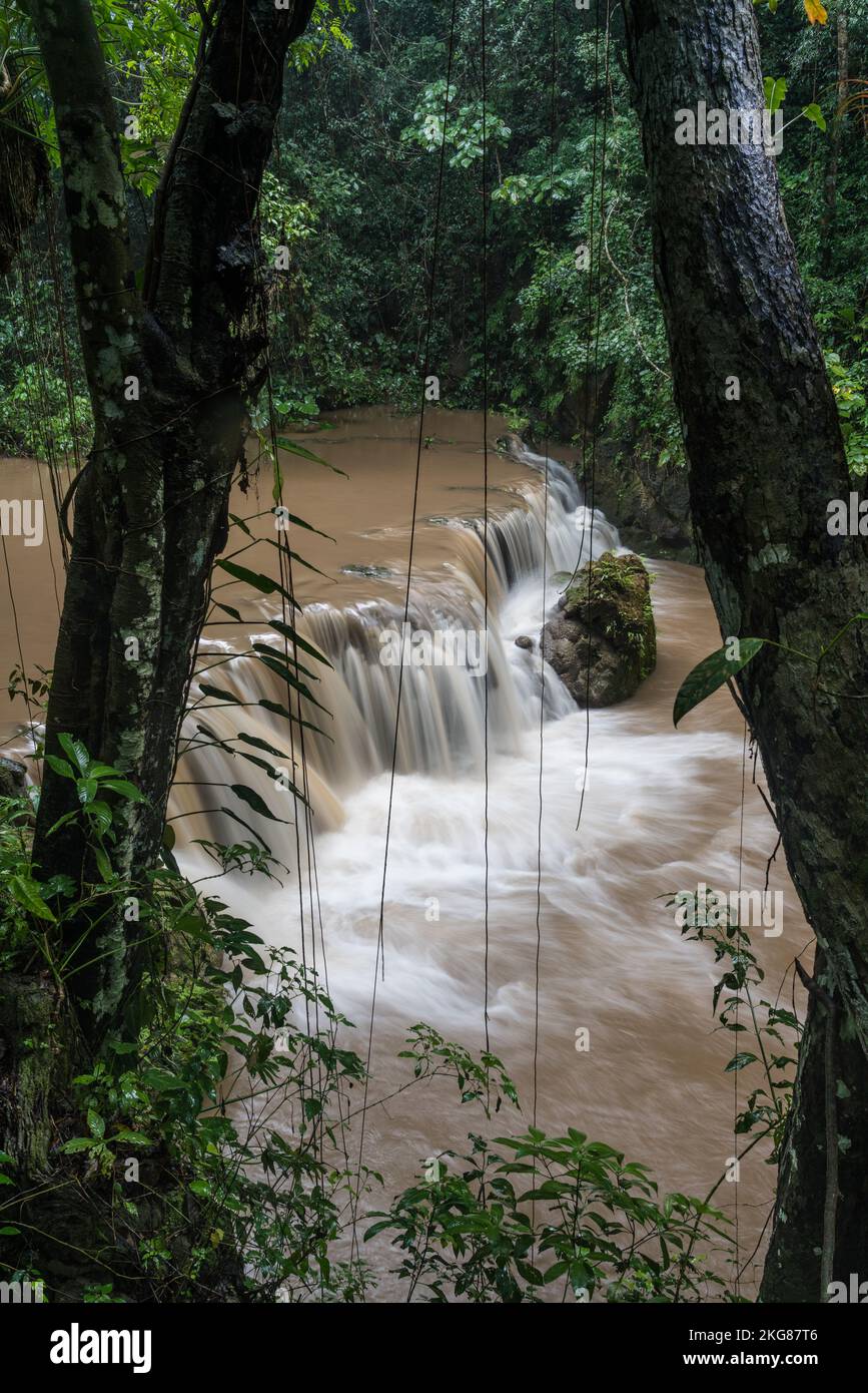 The Magic Waterfalls or Cascadas Magicas on the Rio Copalitilla in the ...