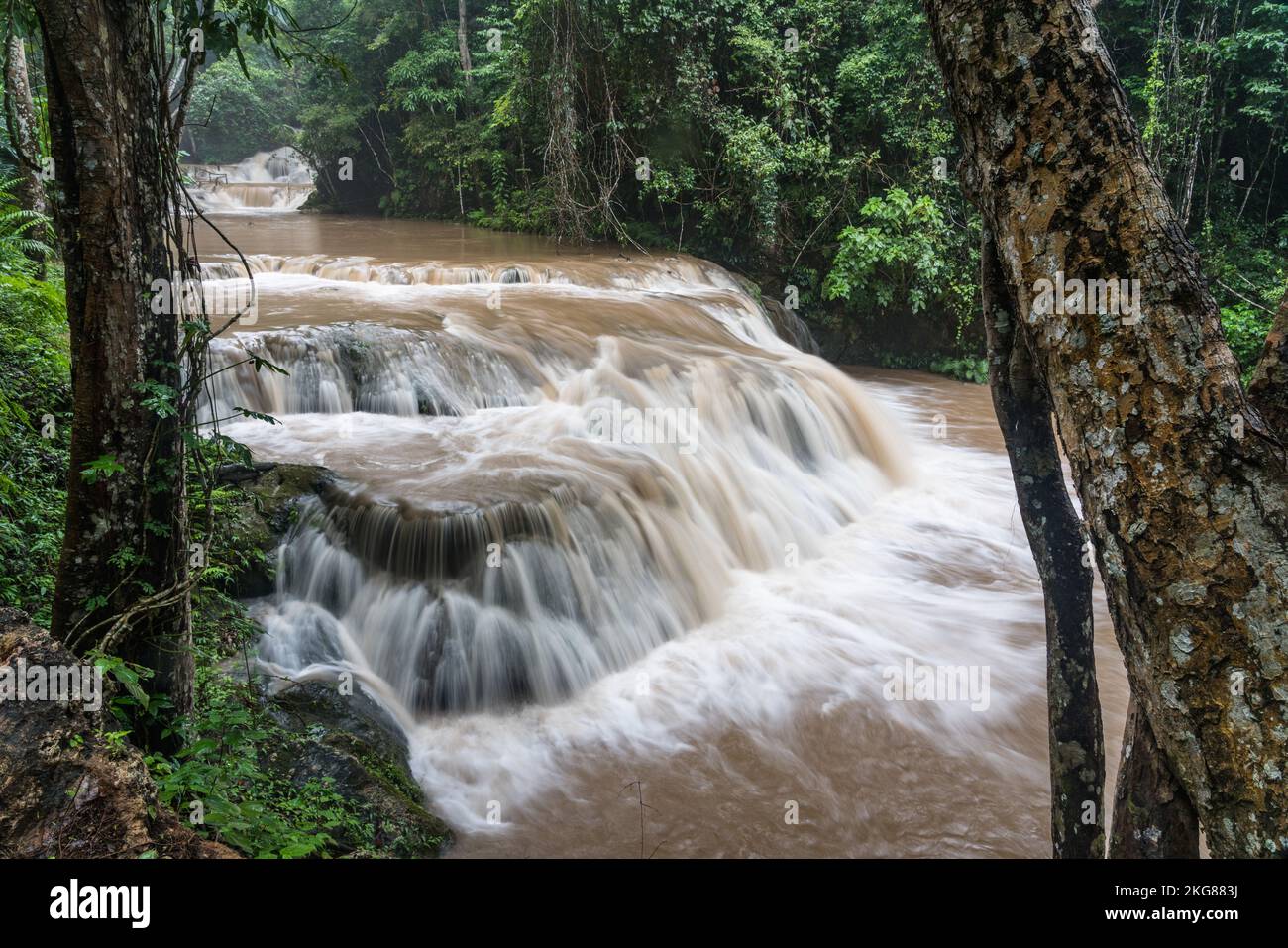 The Magic Waterfalls or Cascadas Magicas on the Rio Copalitilla in the ...
