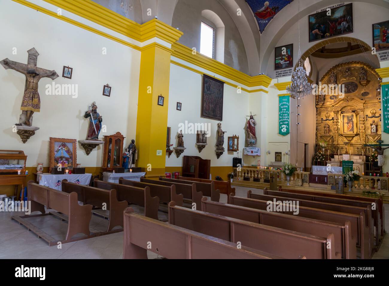 Interior of the Temple of San Pablo Apostol, or Church of St. Paul the ...