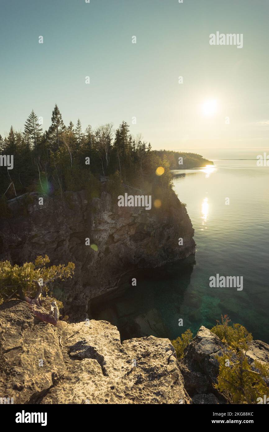 Late Day Sun, Bruce Peninsula National Park, Ontario Stock Photo - Alamy
