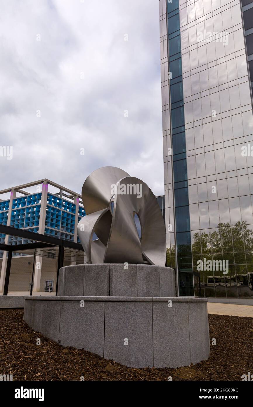 Cycloidal Form sculpture by Keith McCarter outside La Tour Hotel at ...
