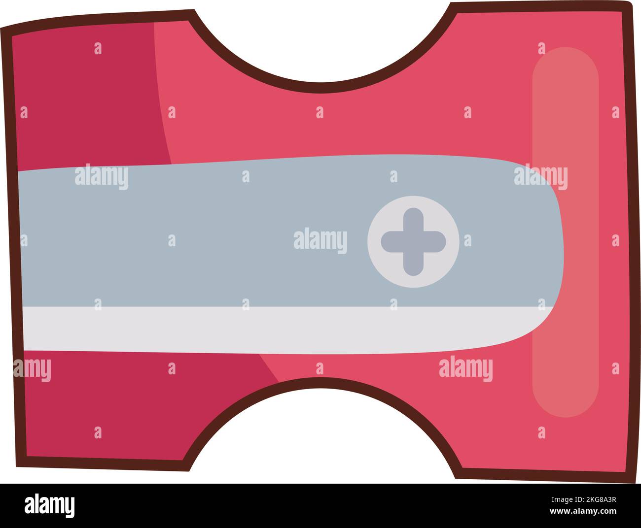 red sharpener school supply Stock Vector Image & Art - Alamy