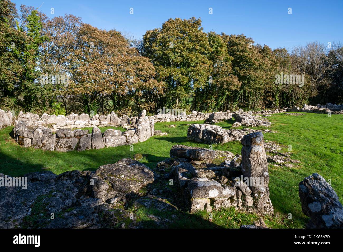 Din lligwy hut group ruins hi-res stock photography and images - Alamy