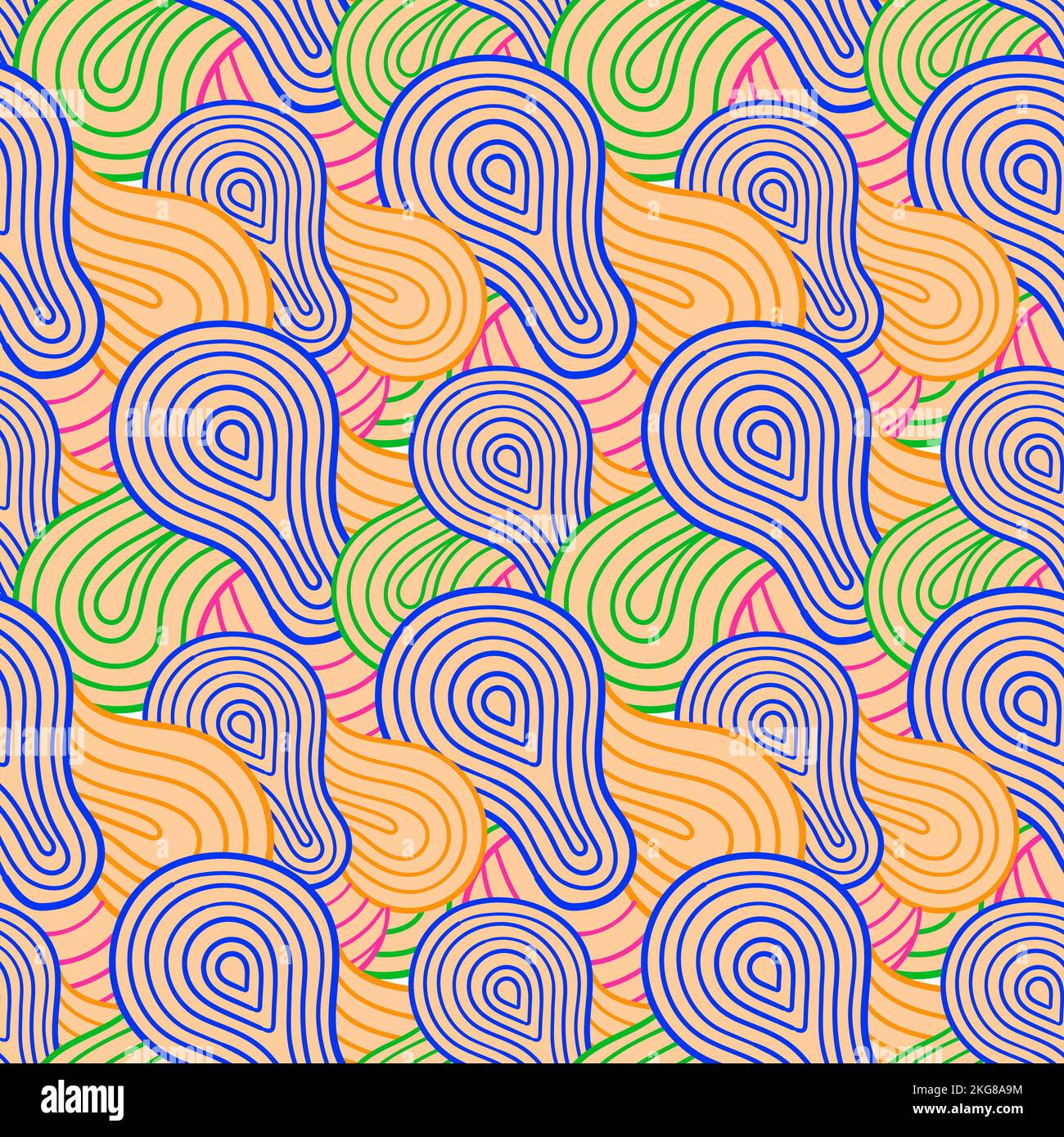 A vector illustration of an avocado-shaped seamless pattern - perfect ...