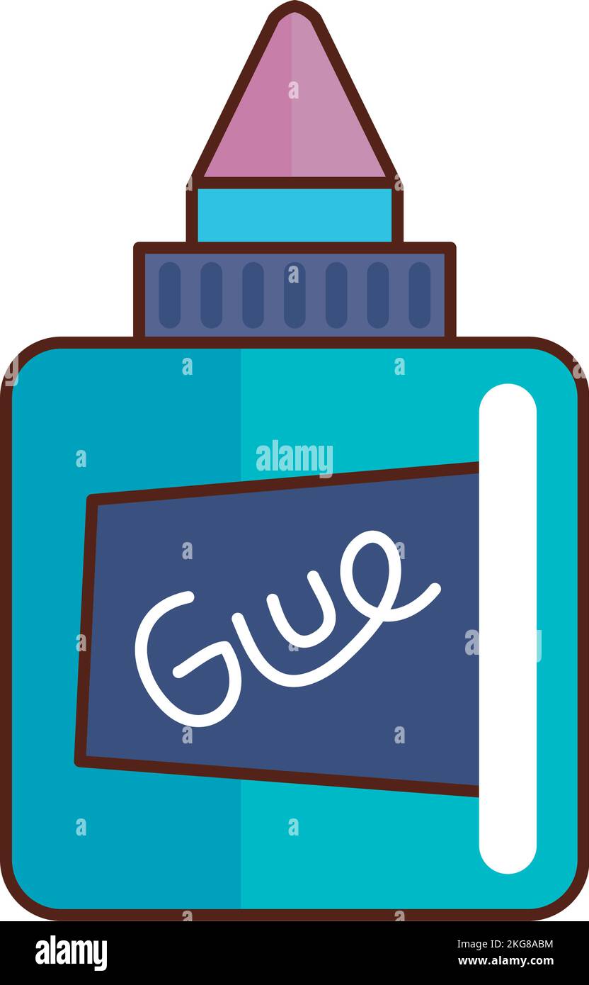 glue bottle school supply Stock Vector Image & Art - Alamy