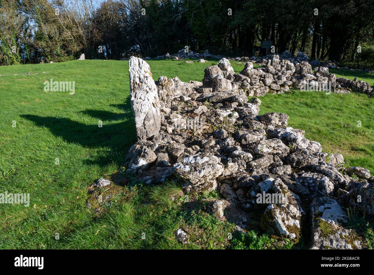 Din Lligwy stone settlement near Moelfre, Anglesey, North Wales Stock ...