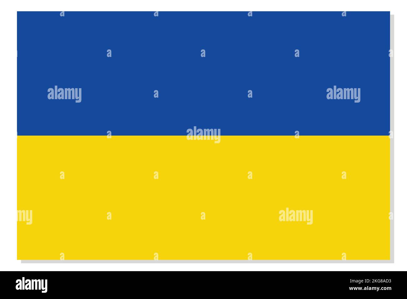 Flag of Ukraine. Ukrainian national symbol in official colors. Template ...