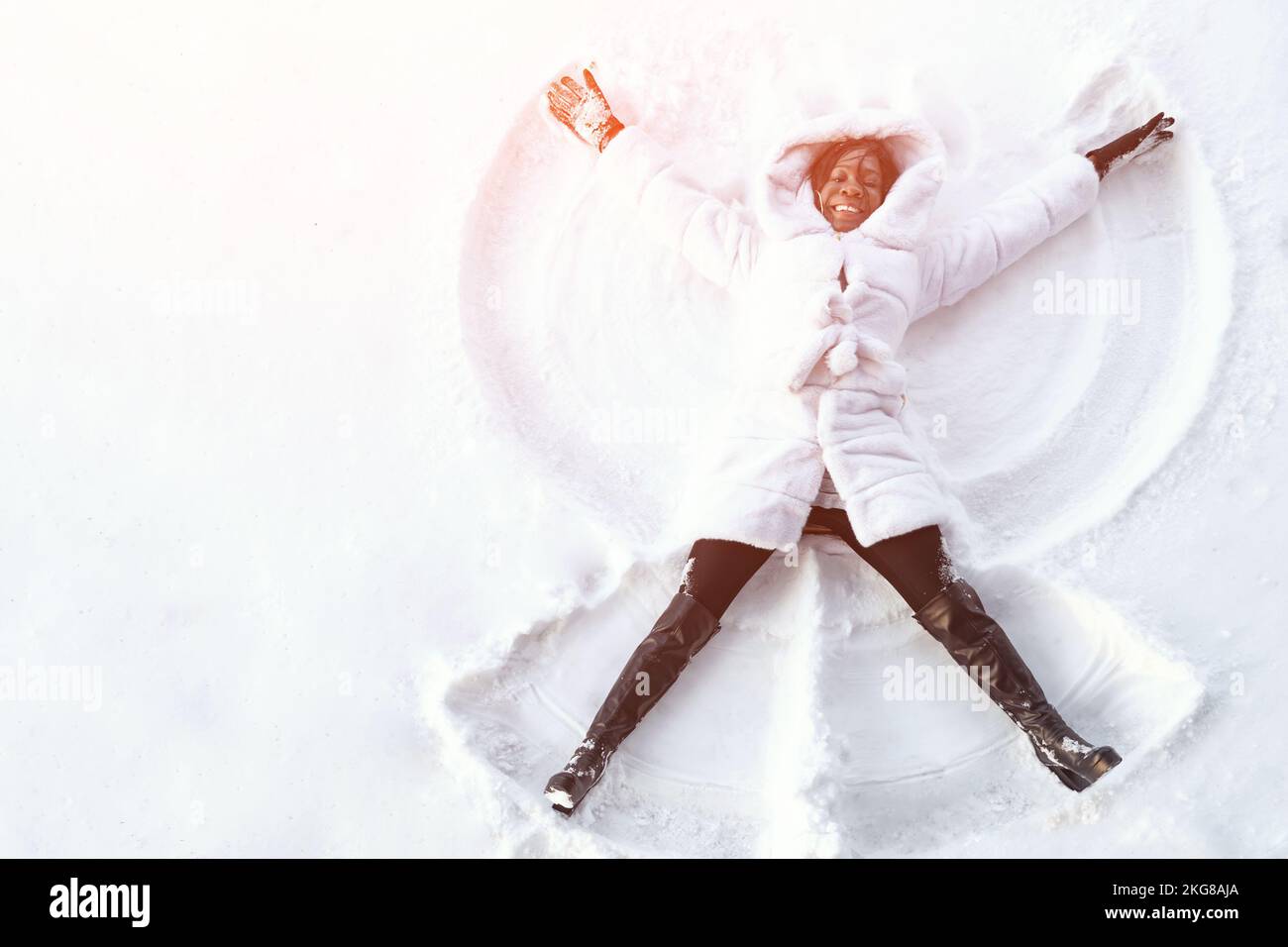 African snow angel hi-res stock photography and images - Alamy