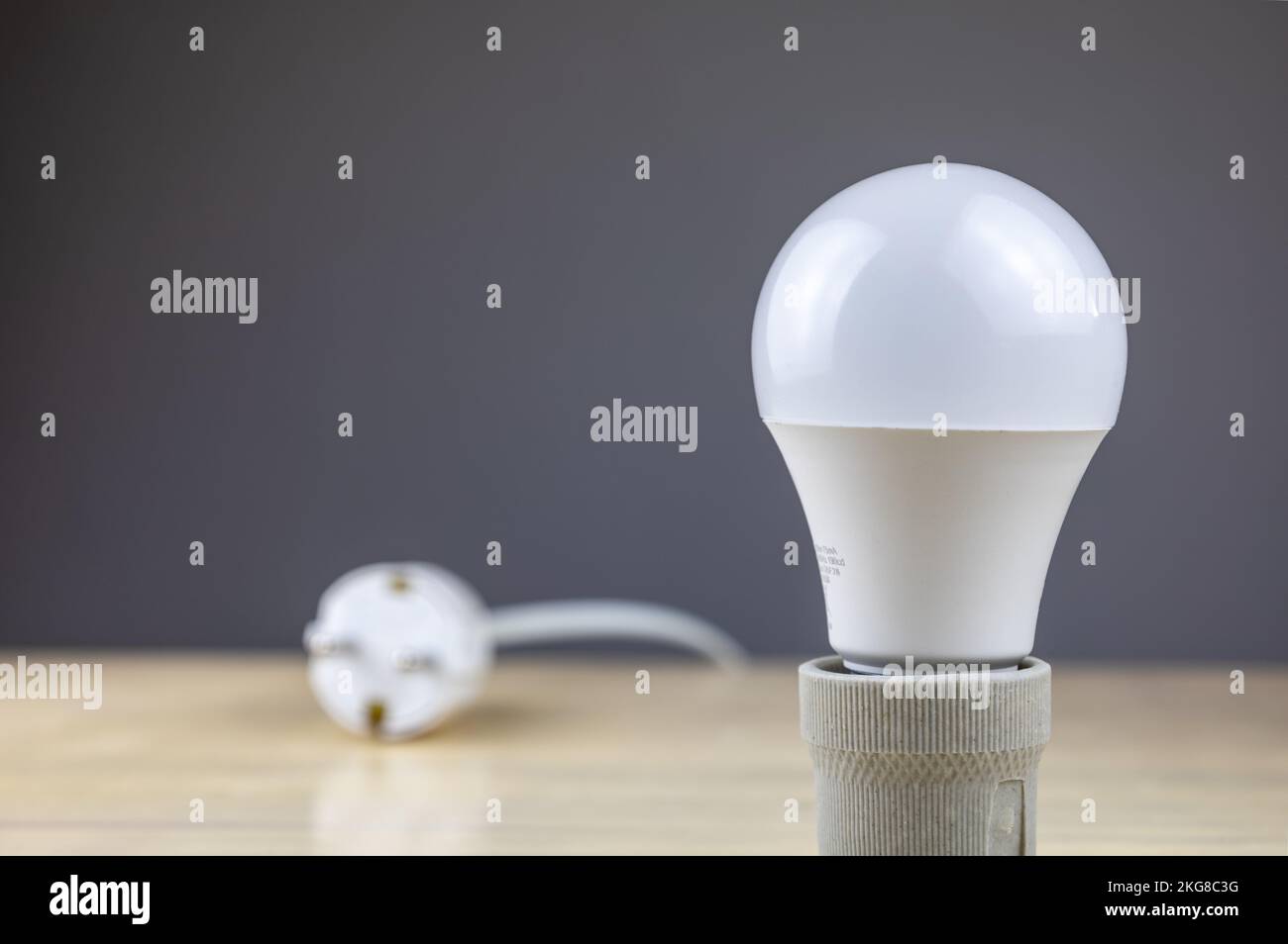 a electric light ball installation Stock Photo - Alamy