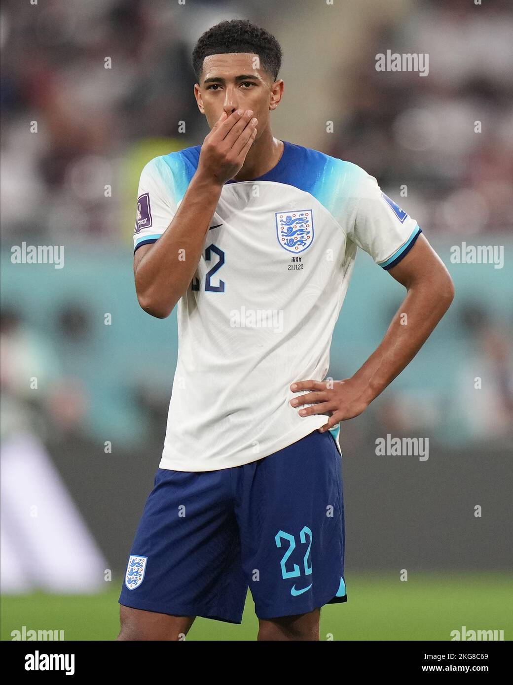 Jude Bellingham of England during the Qatar 2022 World Cup match, group ...