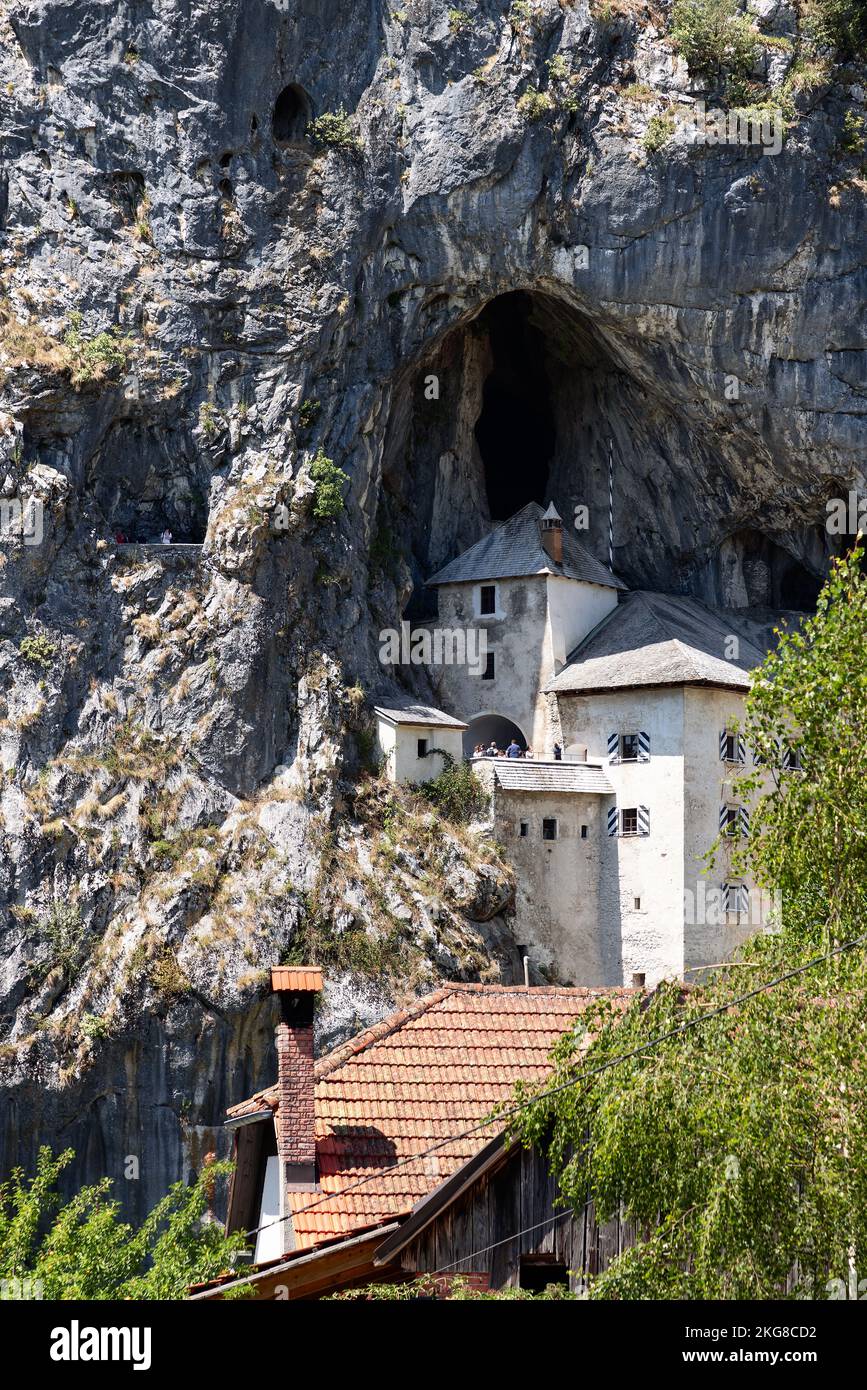Early medieval Predjama Castle (Predjamski grad) is Renaissance castle ...