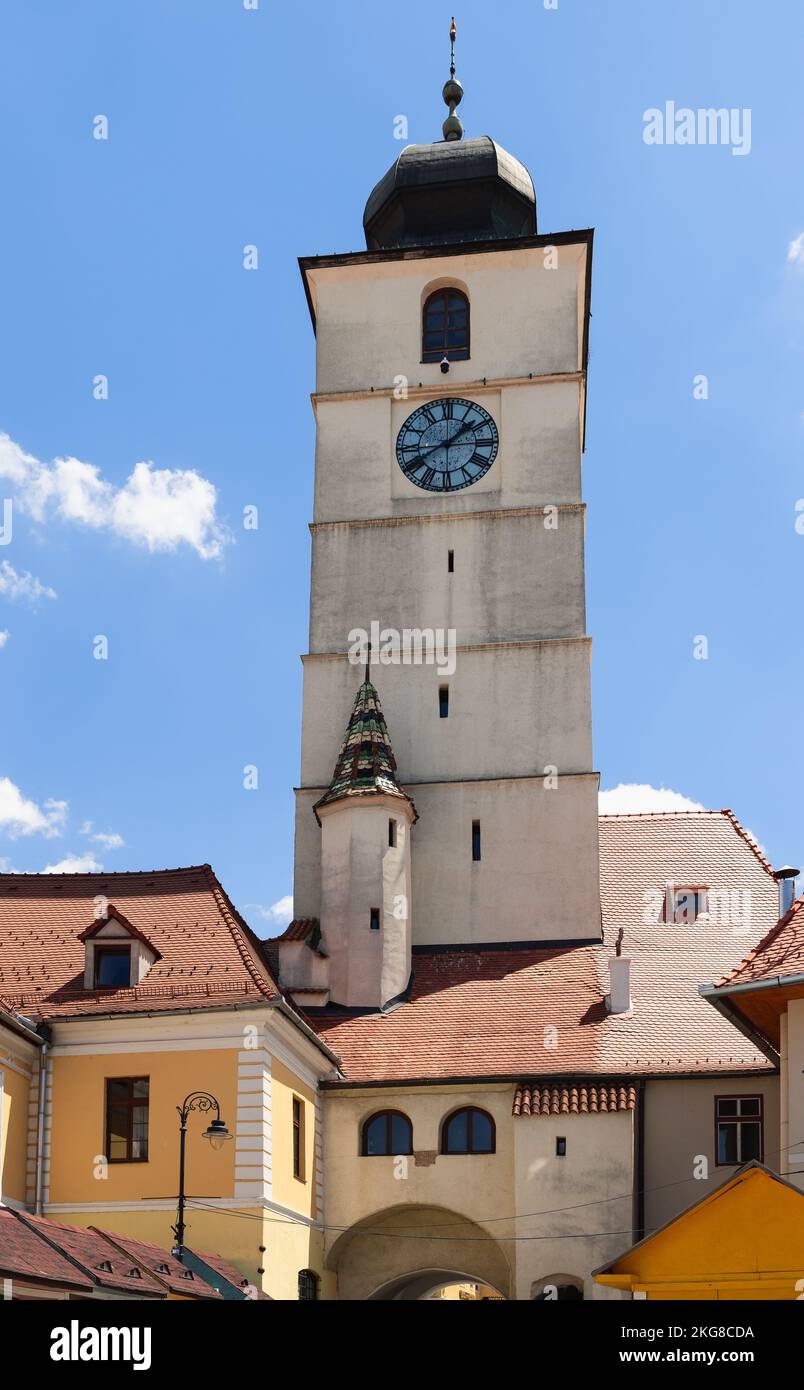 Council Tower of Sibiu (Turnul Sfatului) was built in the 12th century ...