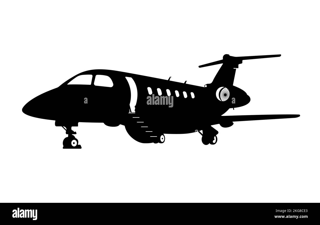A simple vector illustration of a private jet Stock Vector Image & Art ...
