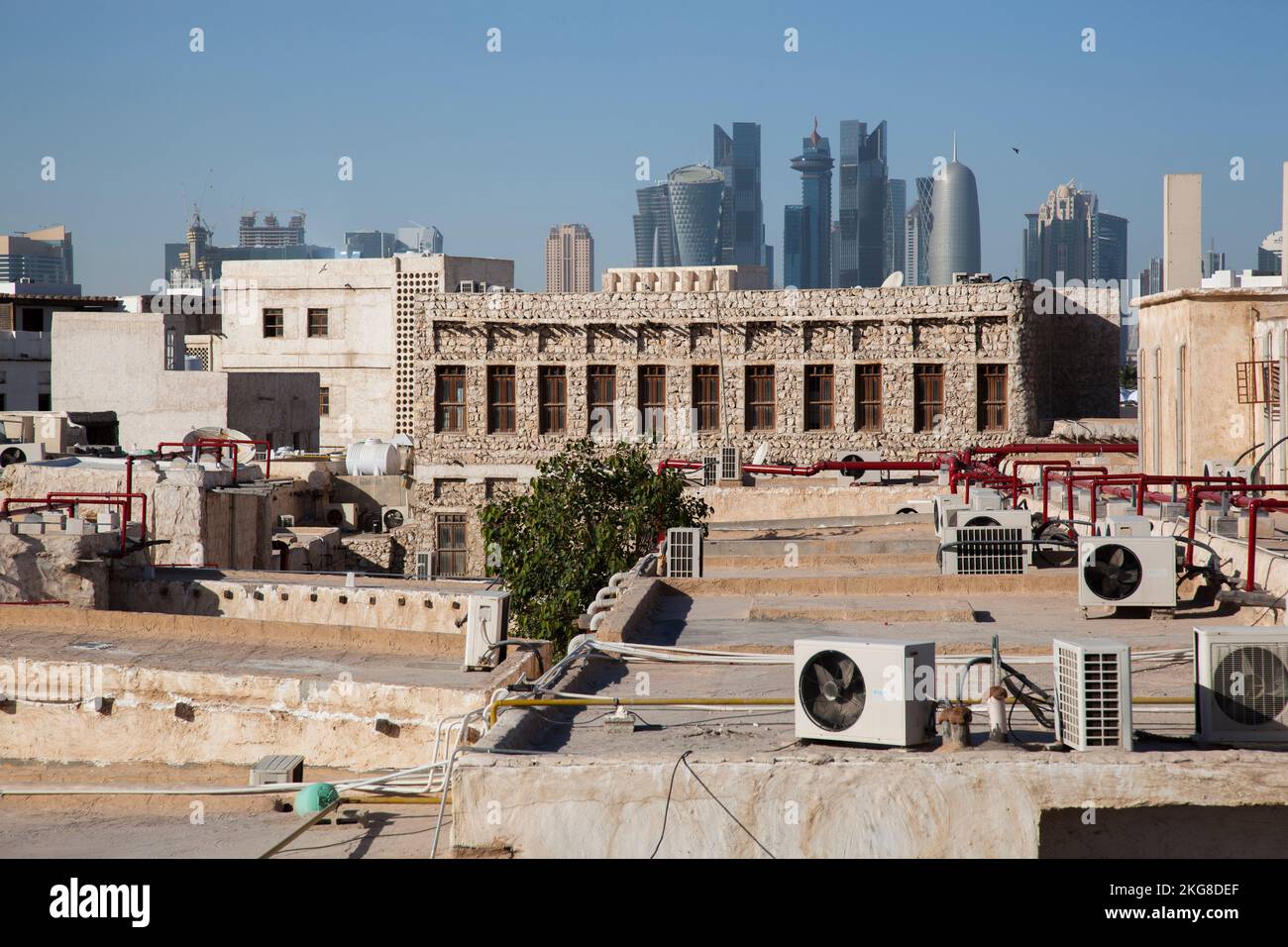 Doha, Qatar- December 23,2020 : View of Skyline, Doha's Financial ...