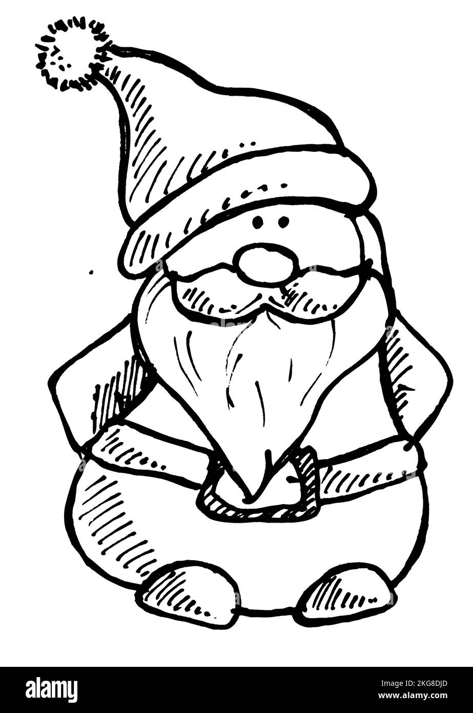 Hand santa claus christmas Black and White Stock Photos & Images - Alamy