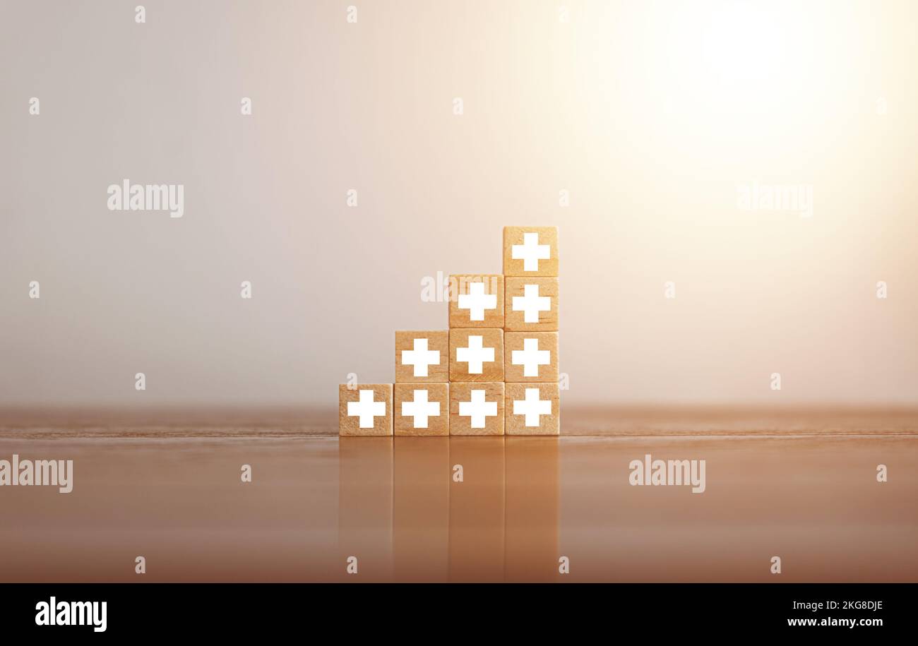 Woods block square step with red cross symbol. Doctor, Medical ...