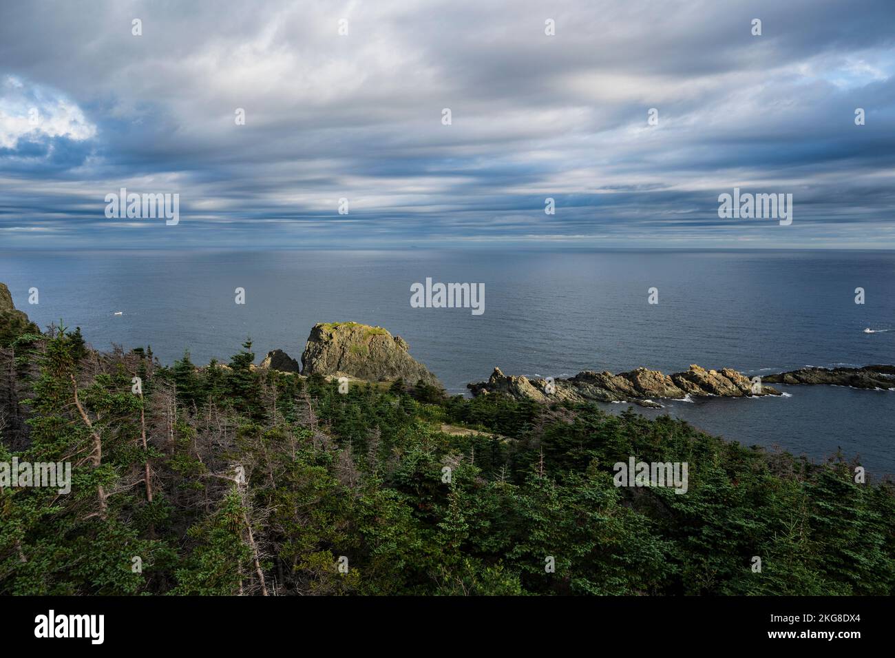 Canada, Labrador, Newfoundland, Twillingate, Seascape view with ...