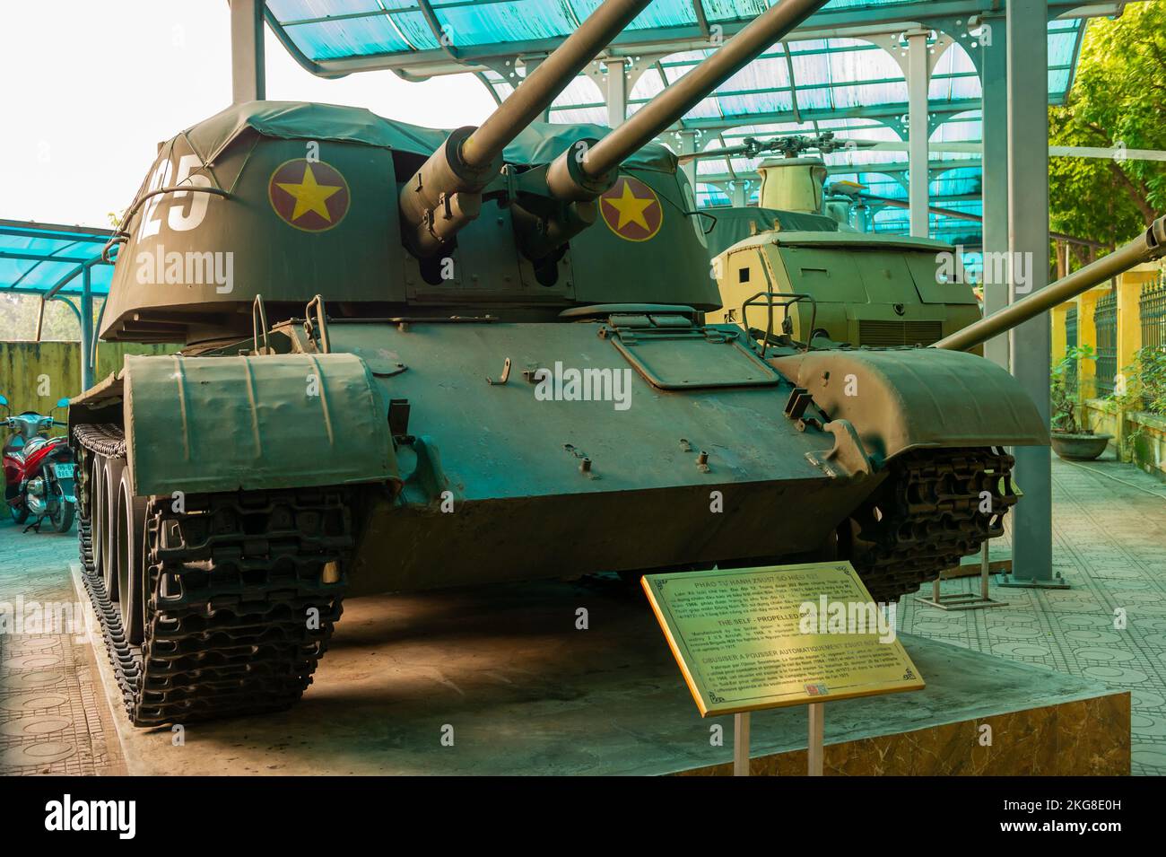 A Vietnamese Self Propelled Gun from the Vietnam War at the Vietnam ...