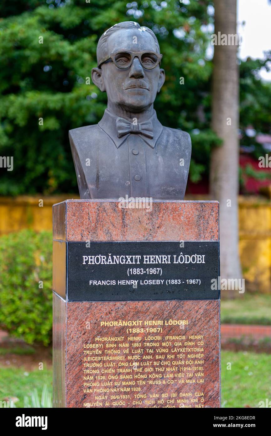 Bust of the British Lawyer, Francis Henry Loseby at the Ho Hi Minh ...