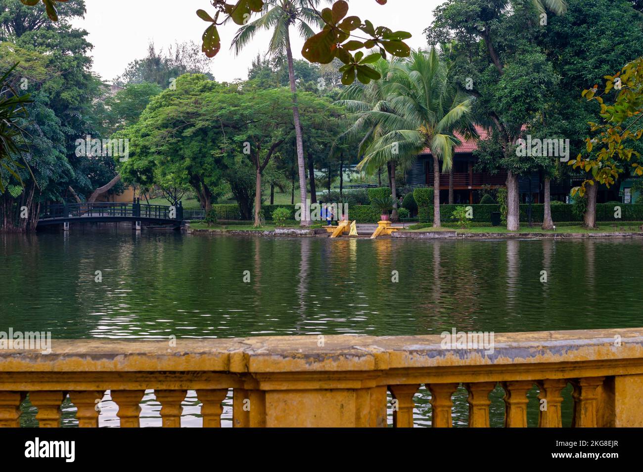 Ho Chi Minh fish pond at the Presidential palace, Hanoi, Vietnam Stock ...