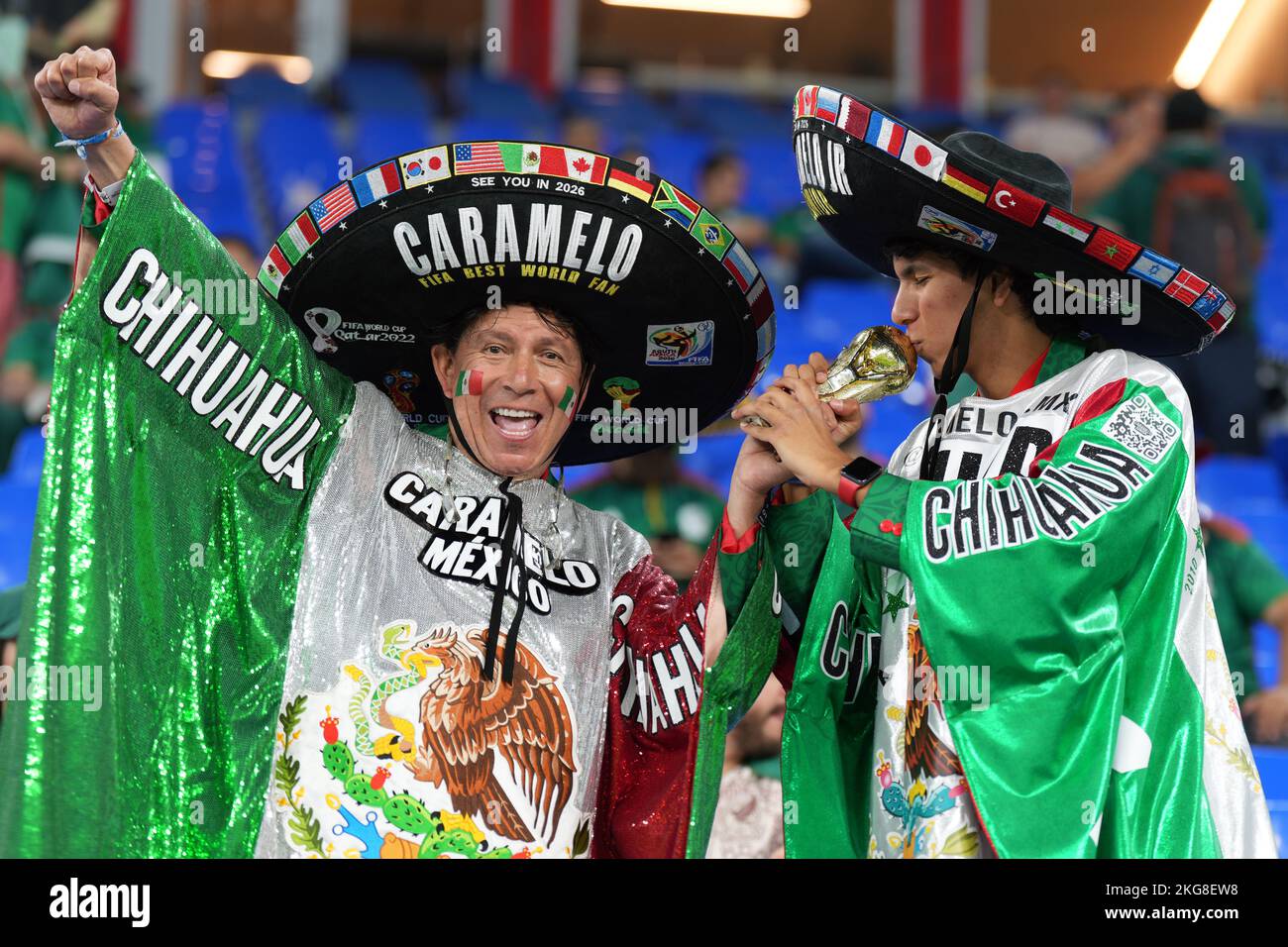 Mexico fans ahead of the FIFA World Cup Group C match at Stadium 974 ...