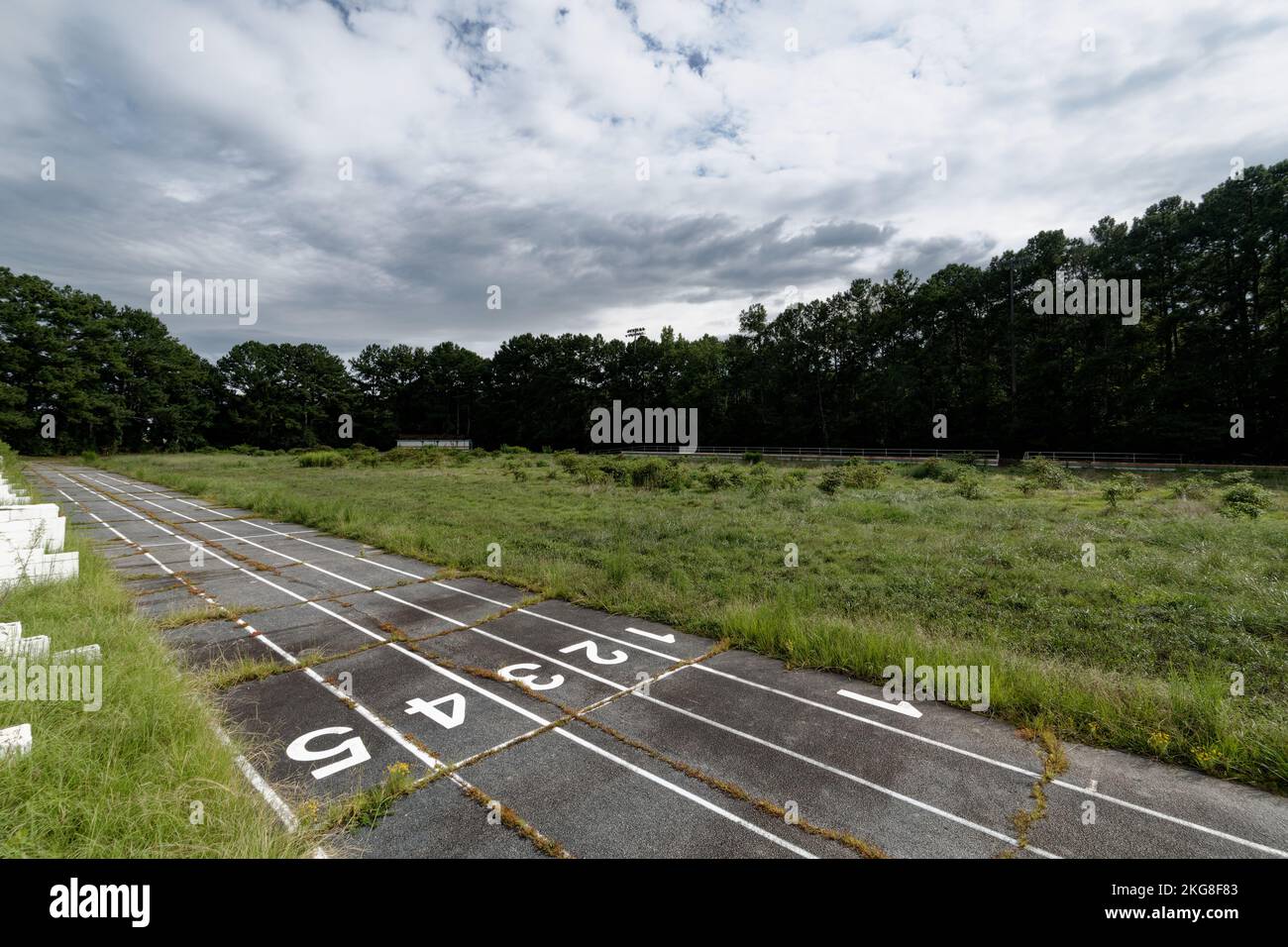 The Abondoned Stockbridge Running Track Stock Photo - Alamy