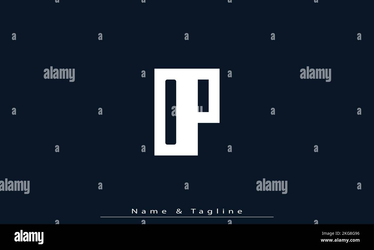 Alphabet letters Initials Monogram logo OP , PO Stock Vector Image ...