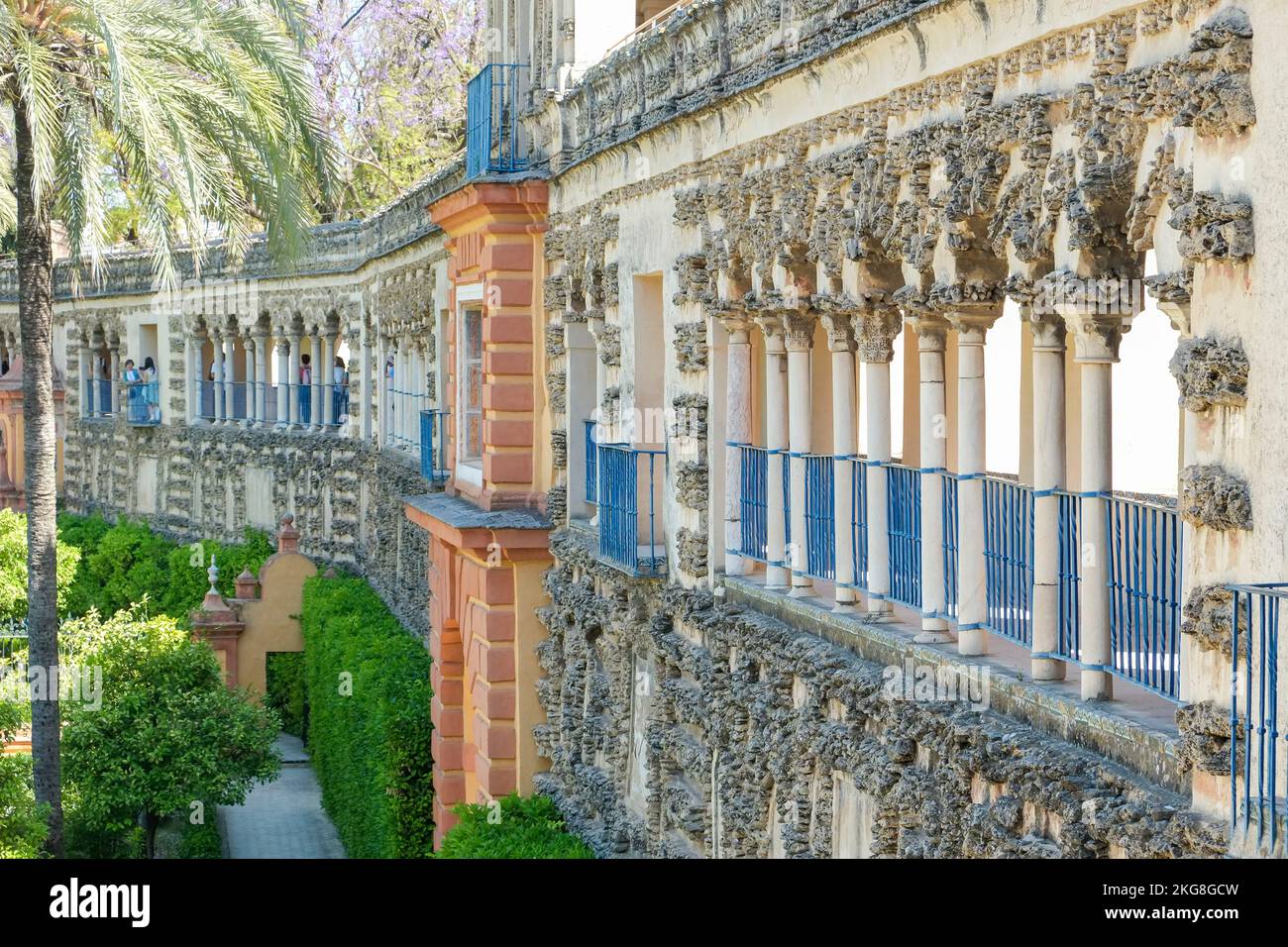 Spain, Seville, Facade of Royal Alcazar Palace Stock Photo - Alamy