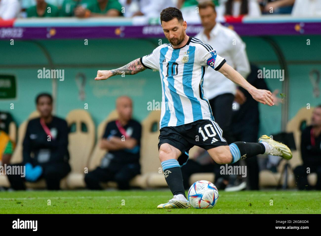 Lionel Messi of Argentina during the FIFA World Cup Qatar 2022 Group C ...