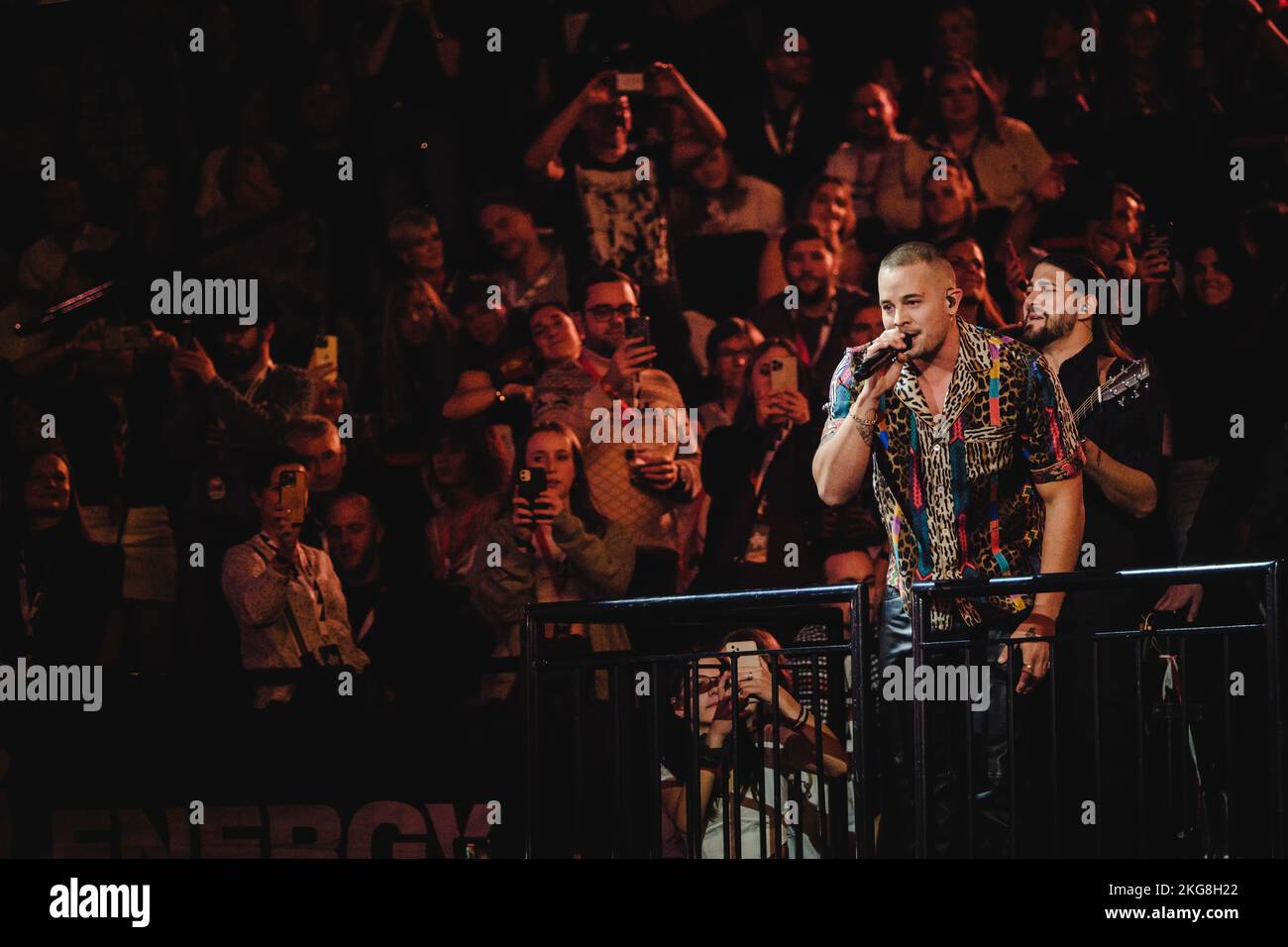 Zurich, Switzerland. 18th, November 2022. The Swiss Latin-pop singer ...