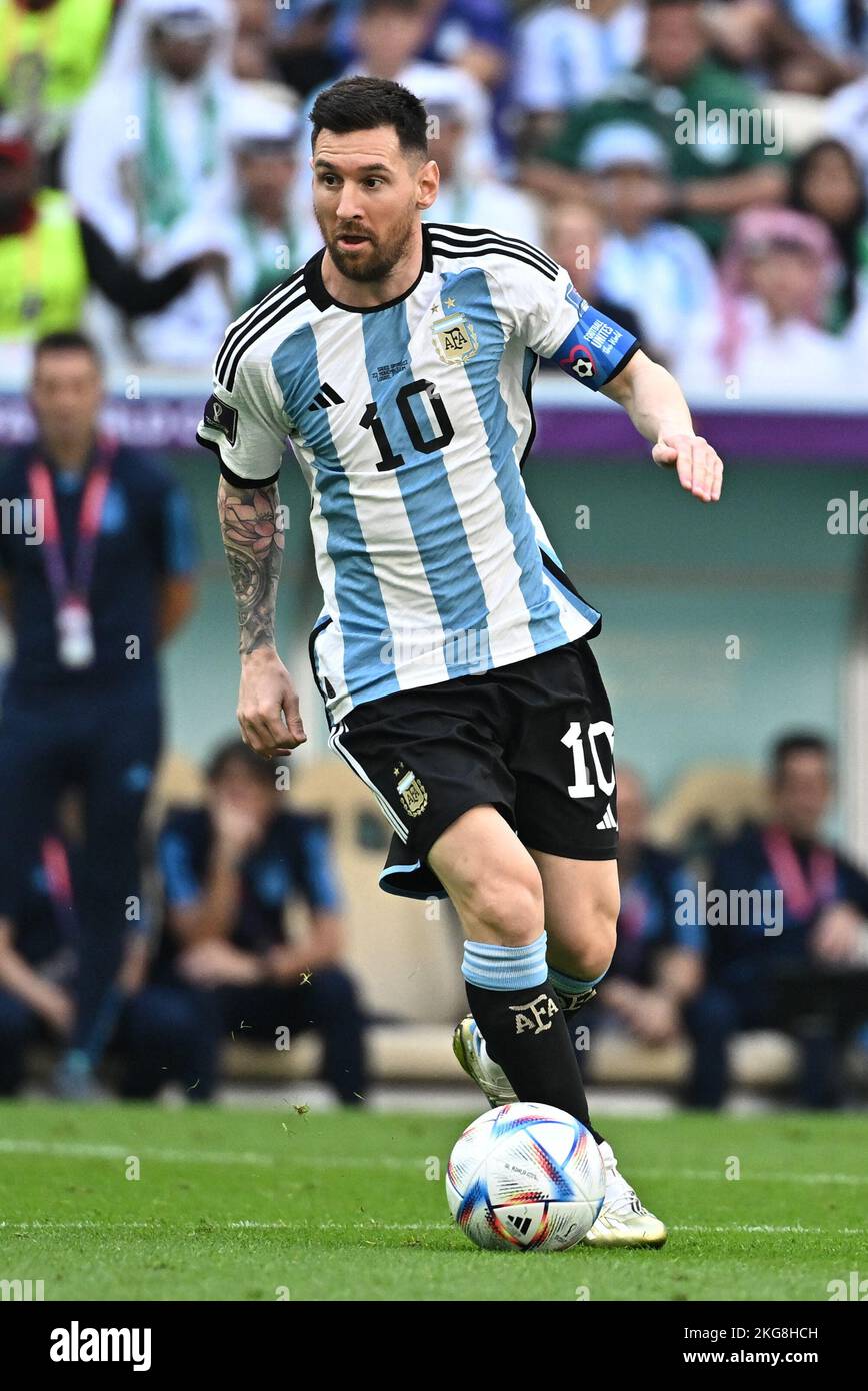 Lionel Messi of Argentina during Argentina v Saudi Arabia match of the ...