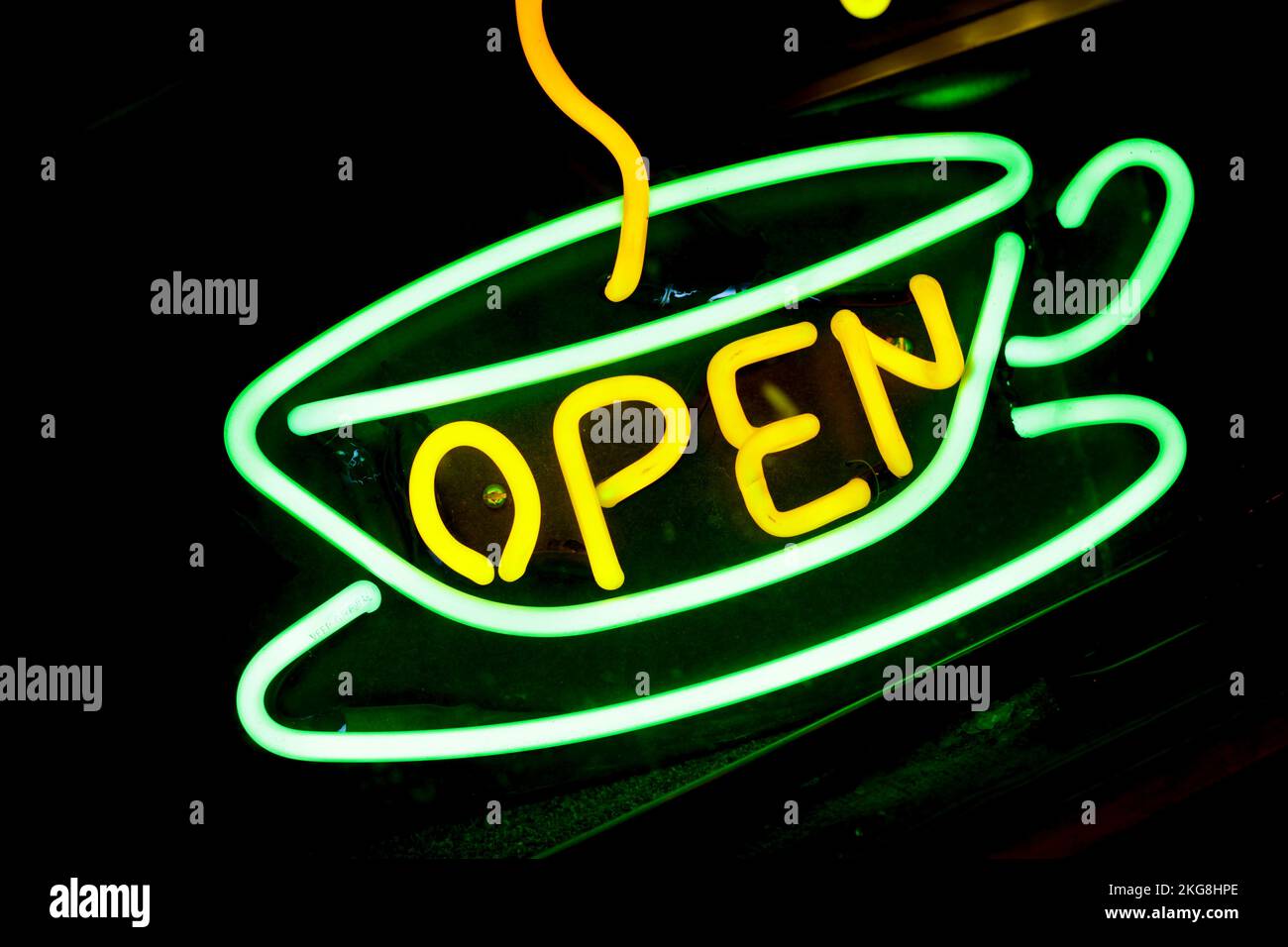 Neon cafe hi-res stock photography and images - Alamy