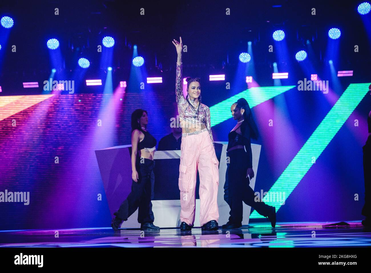 Zurich, Switzerland. 18th, November 2022. The Swiss singer Naomi ...