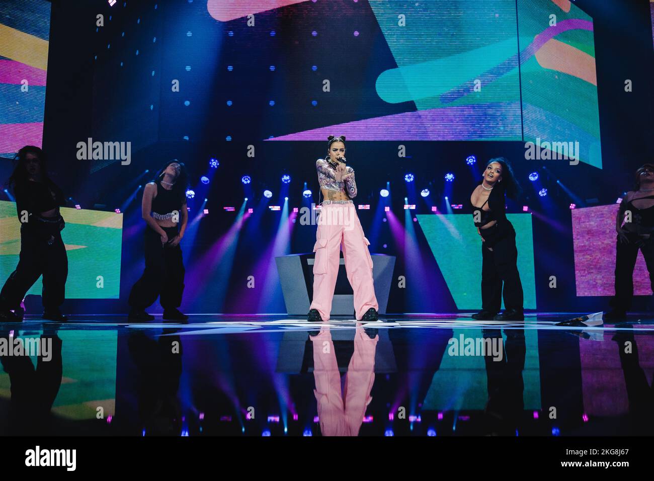 Zurich, Switzerland. 18th, November 2022. The Swiss singer Naomi ...