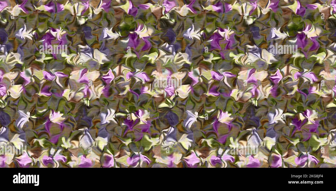 Camouflage wavy marble seamless border. Gradient blur for camo bohemian ...