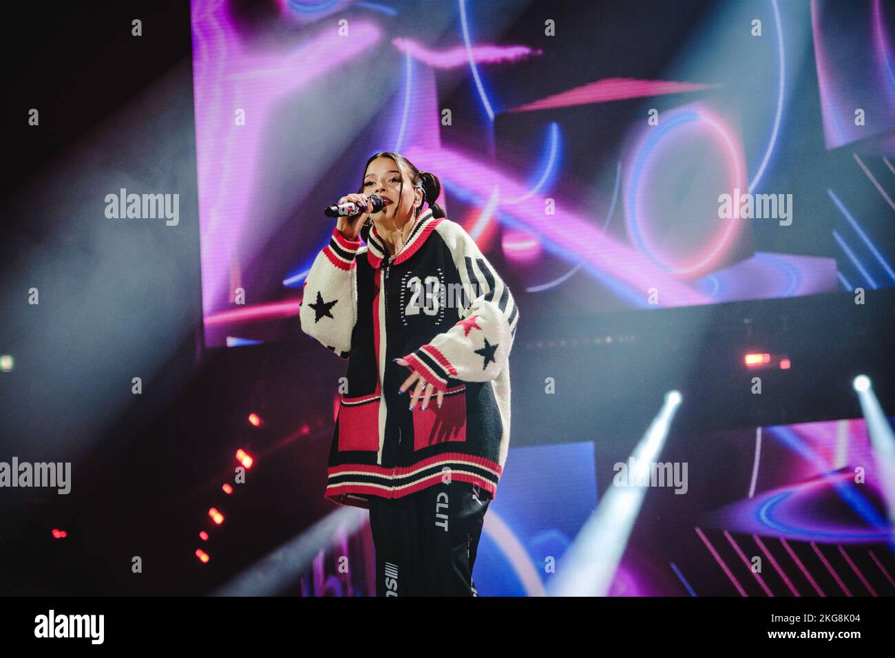 Zurich, Switzerland. 18th, November 2022. The German singer Nina Chuba ...