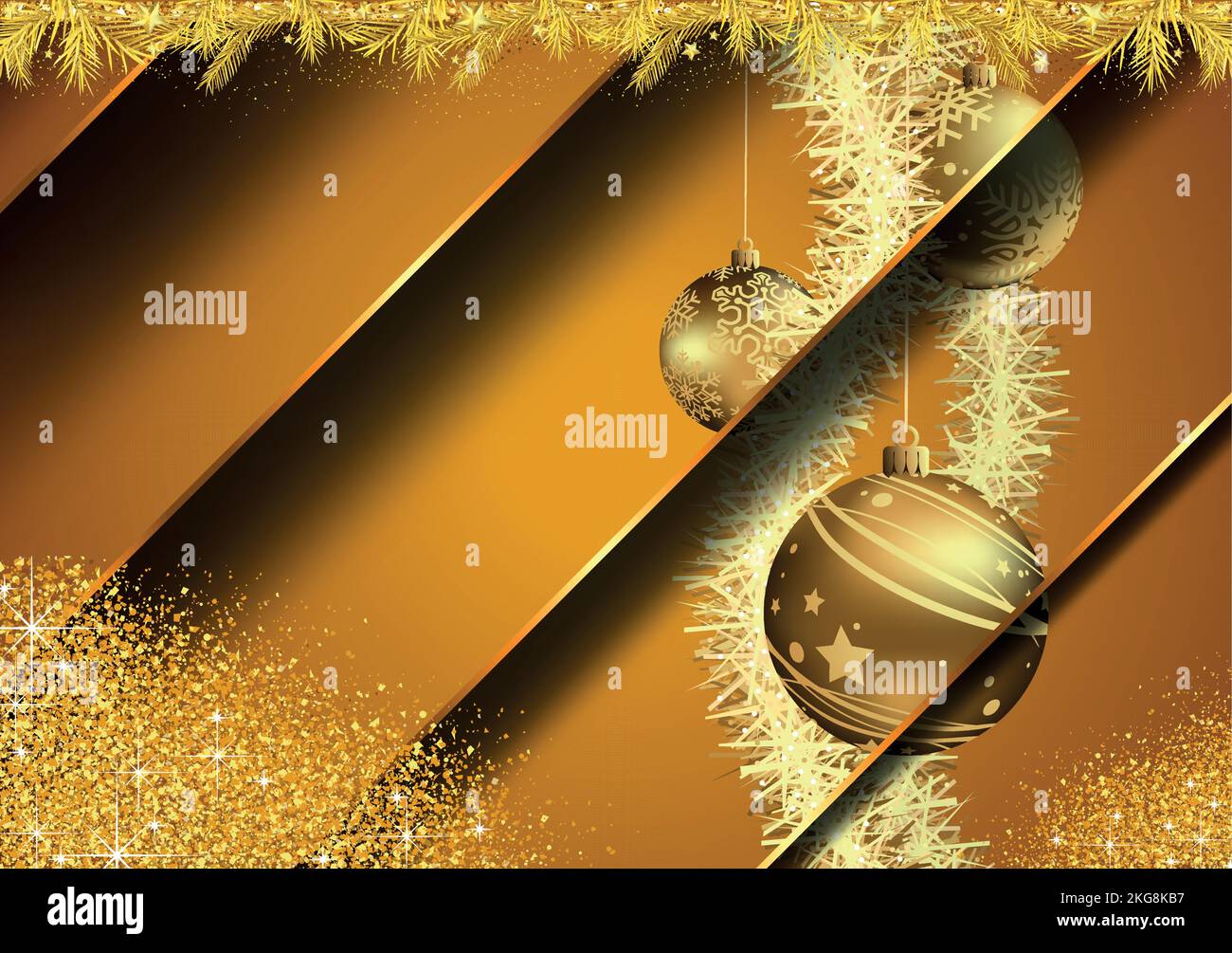 Gold Christmas Motif with Layered Effect Stock Vector Image & Art - Alamy