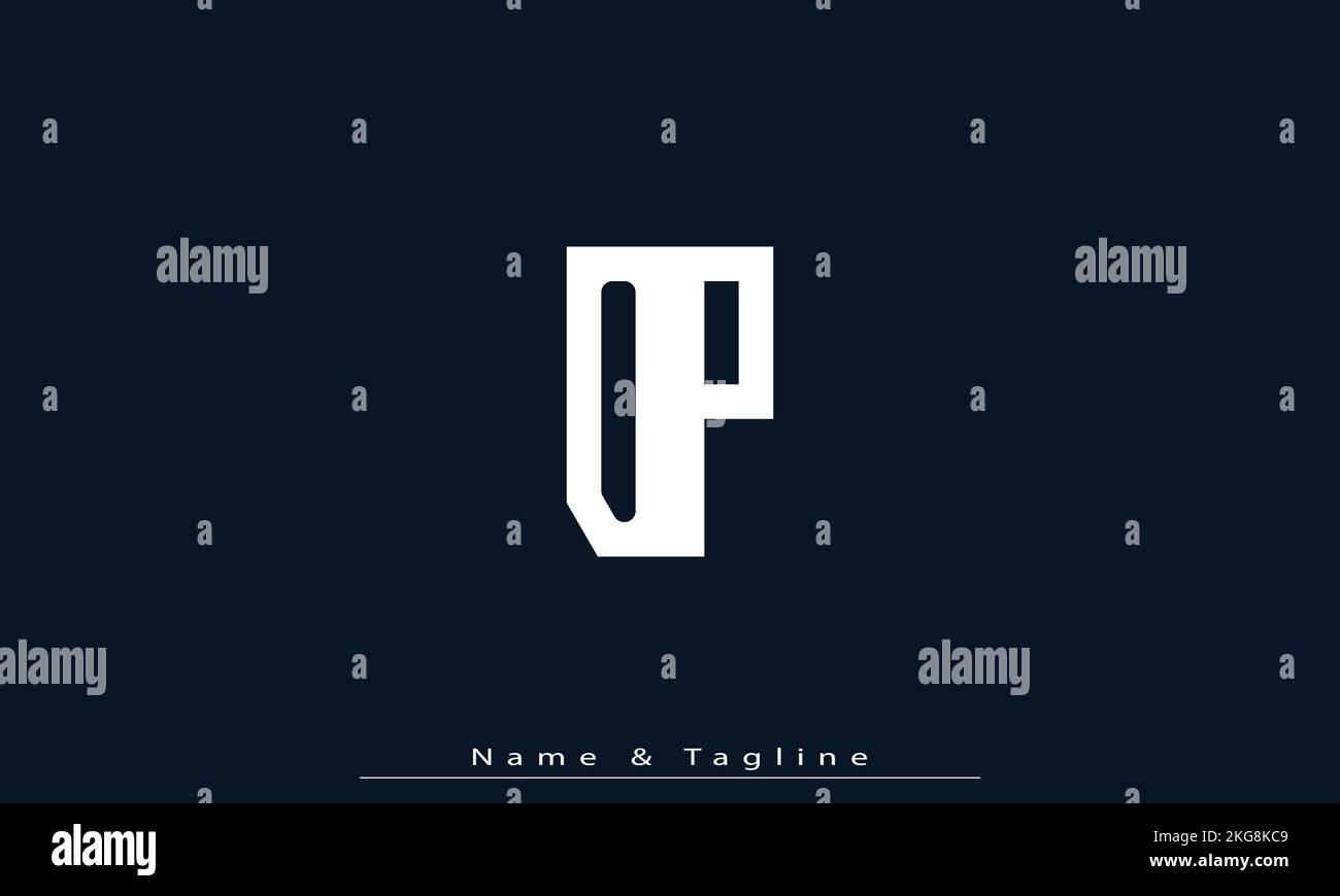 Alphabet letters Initials Monogram logo OP , PO Stock Vector Image ...