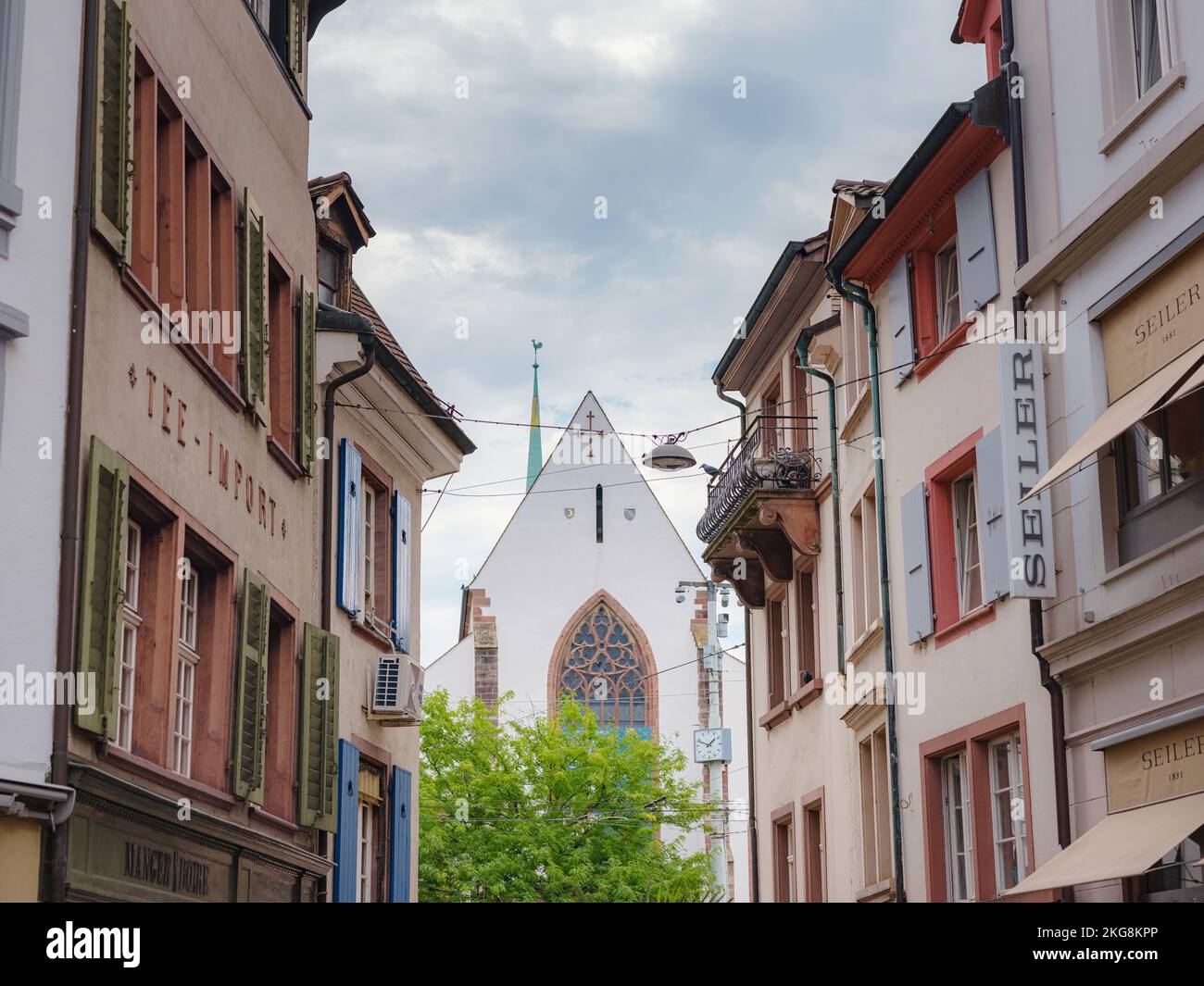 BASEL, SWITZERLAND, JULY 7, 2022: historical Buildings in the city ...