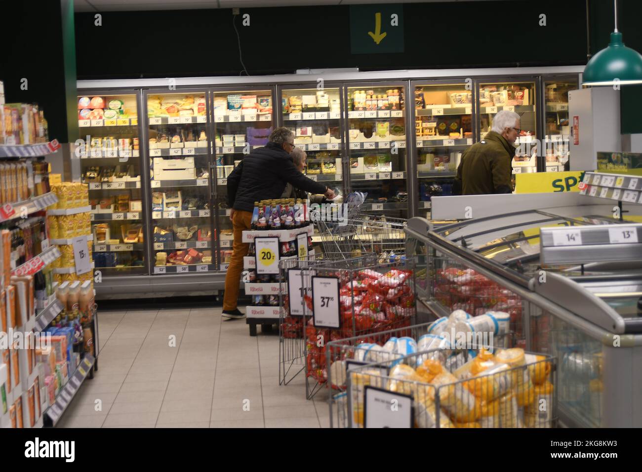 Copenhagen/Denmark/22 November 2022/ Inflation high food price in ...