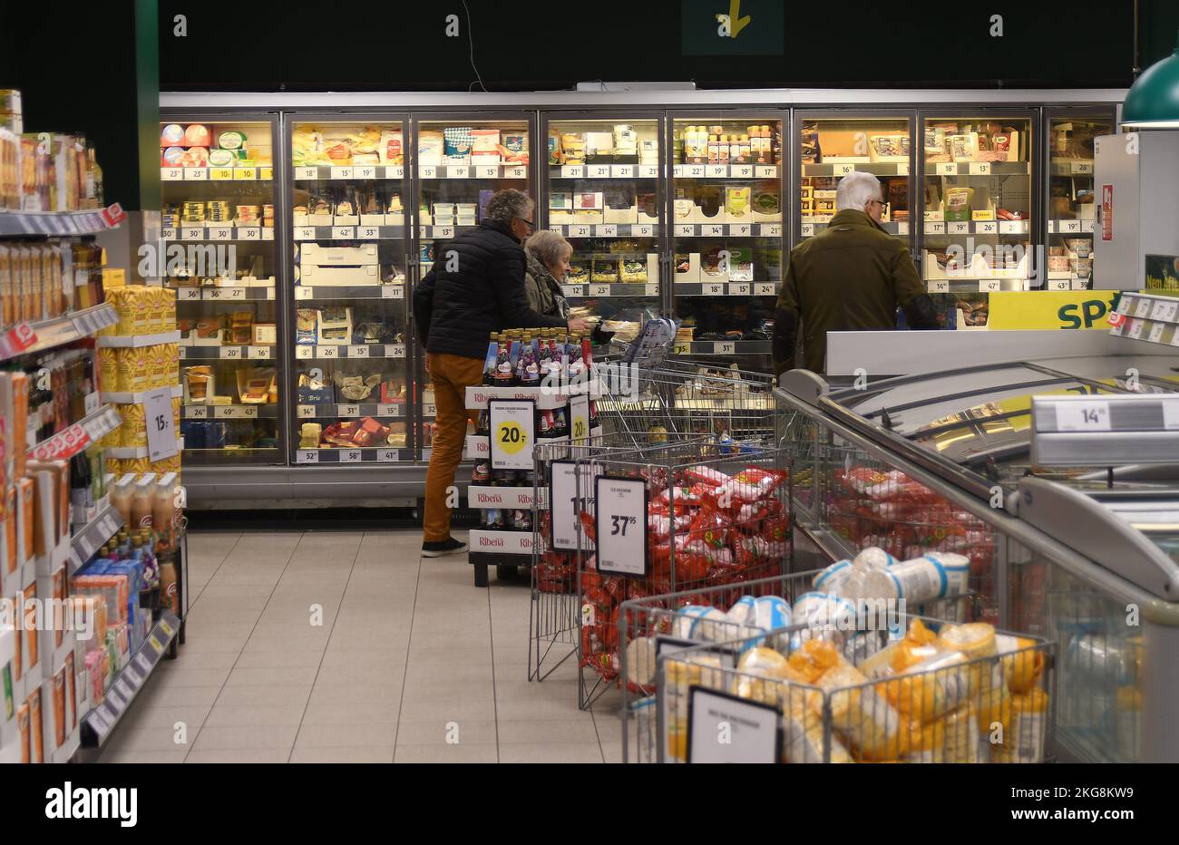 Copenhagen/Denmark/22 November 2022/ Inflation high food price in ...