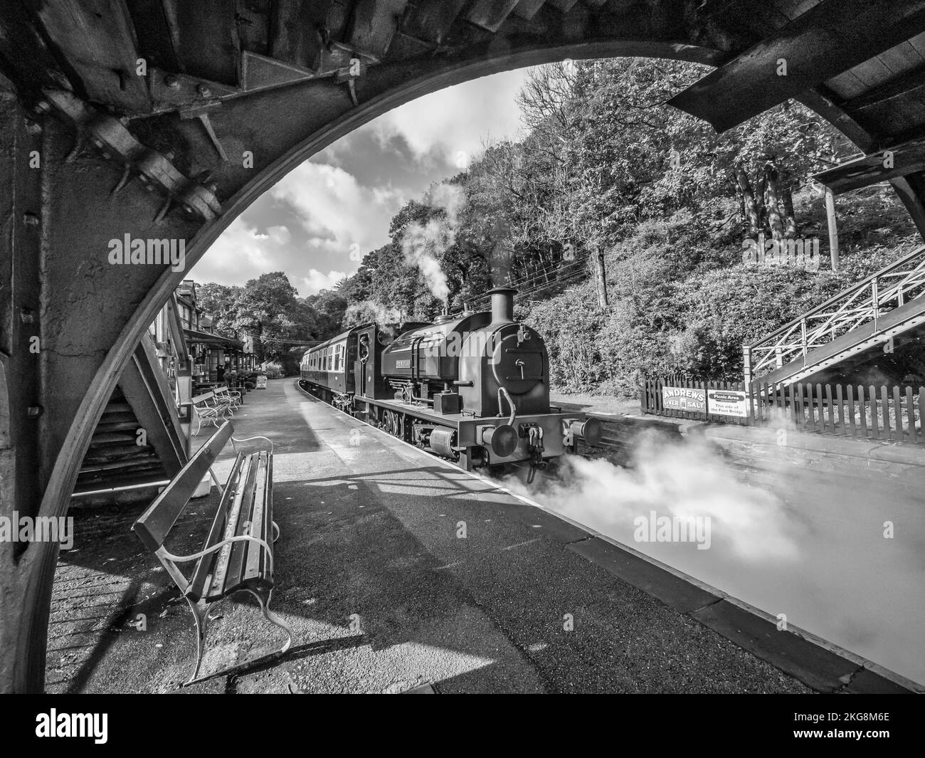 The image is of the Lakeside and Haverthwaite heritage steam train ...