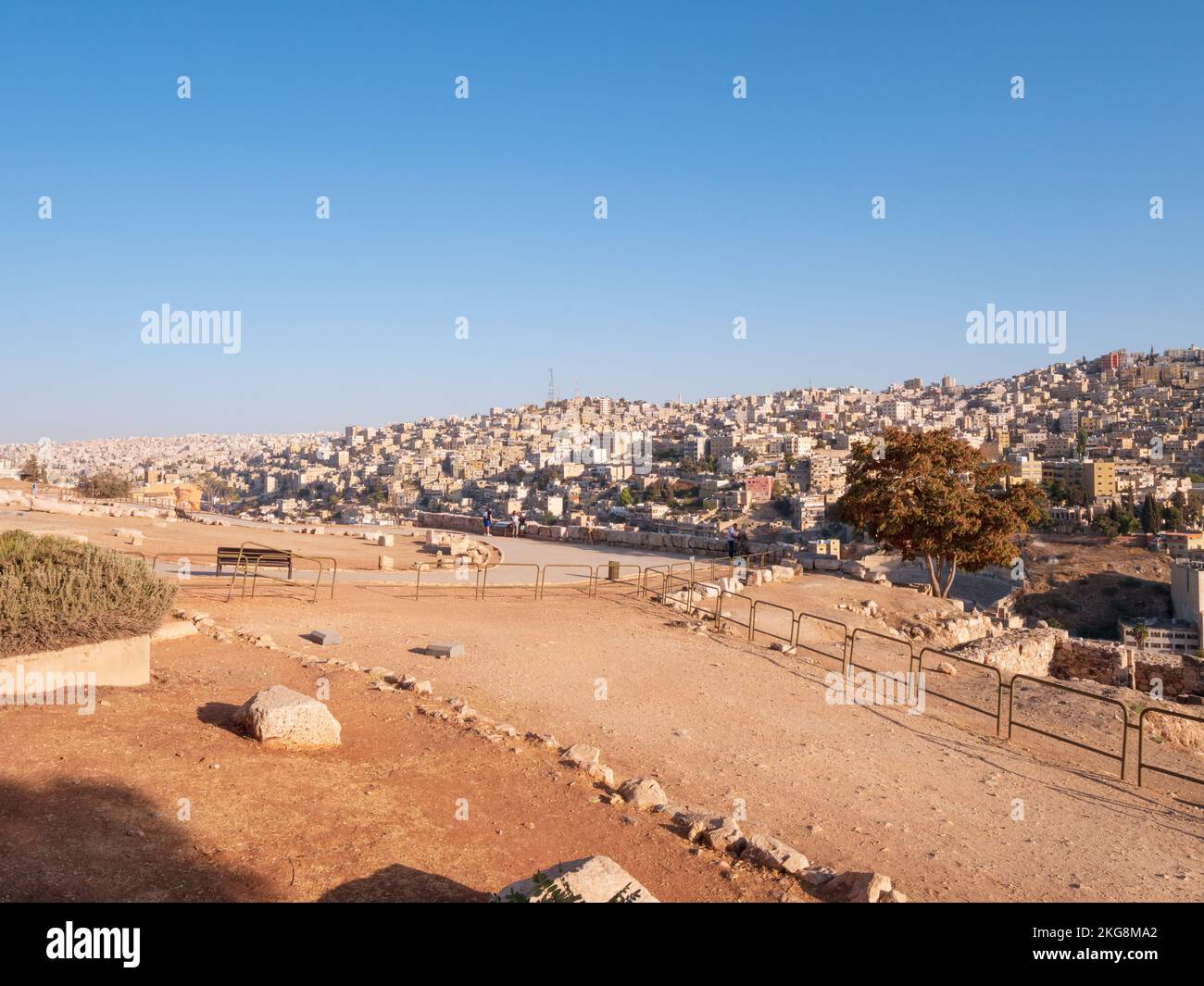 Scenic view of ruins of an old city, details of famous historical ...