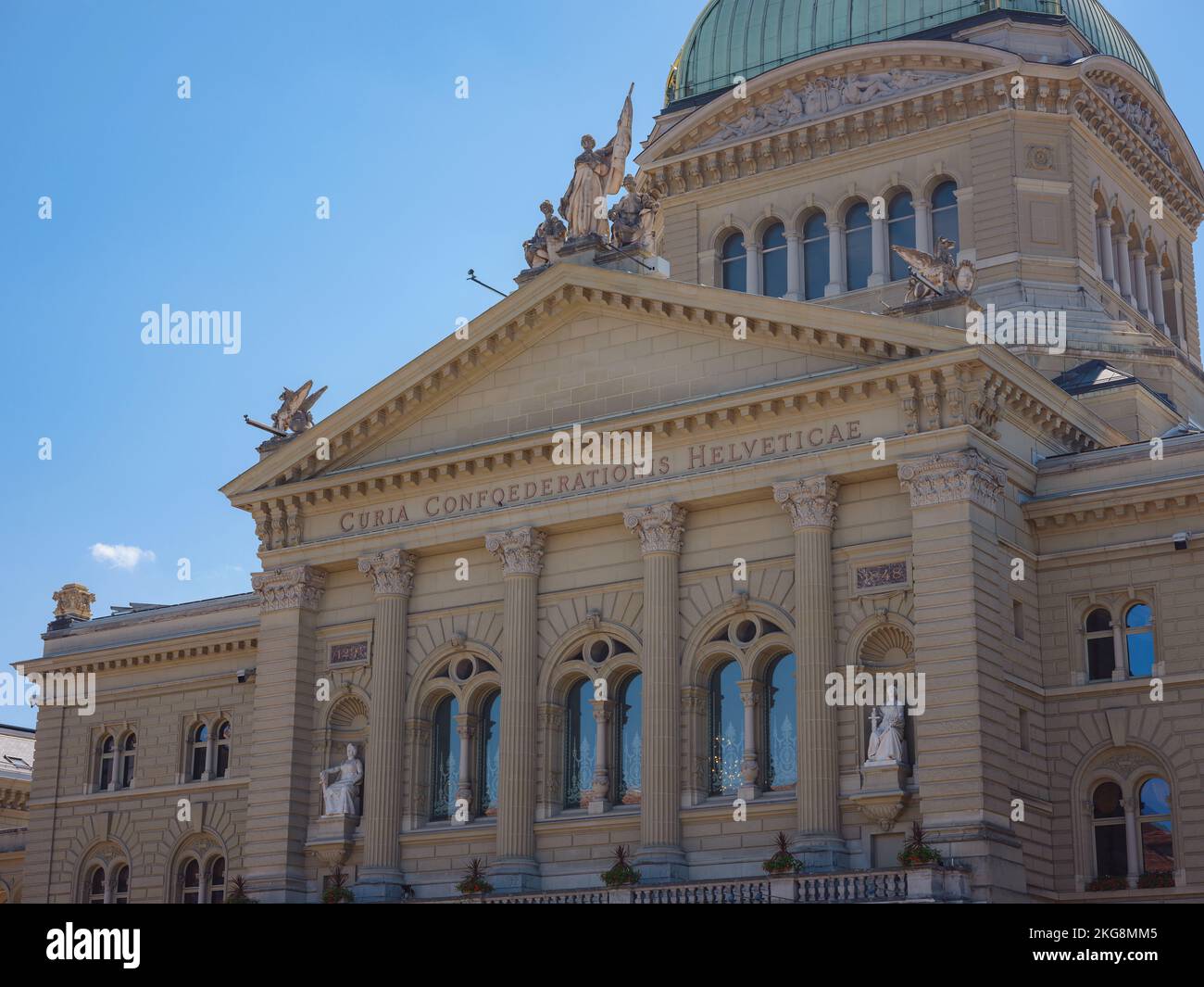 BERN SWITZERLAND, JULY 7, 2022: historical Buildings in the city centre ...
