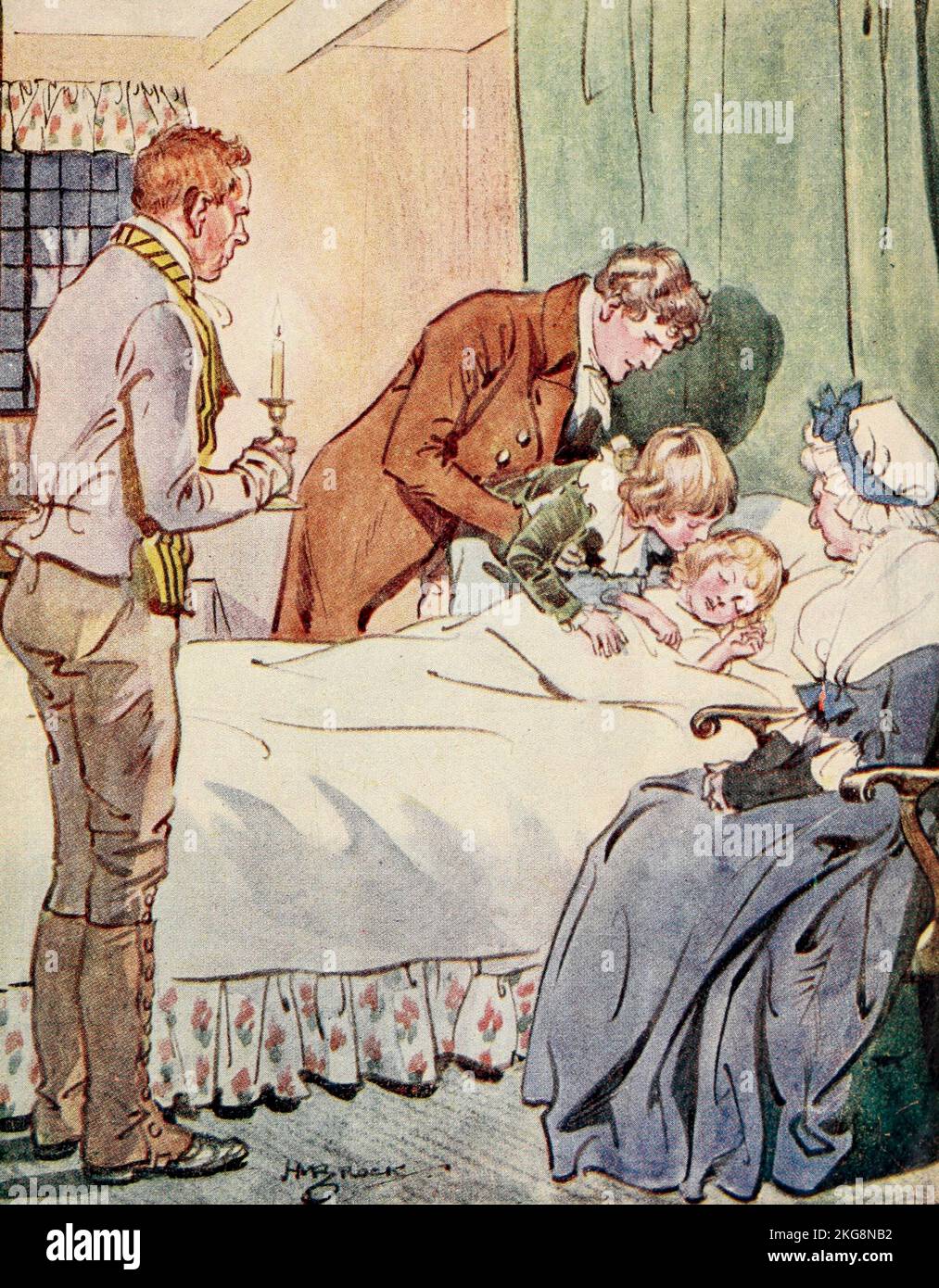 Victorian father illustration hi-res stock photography and images - Alamy