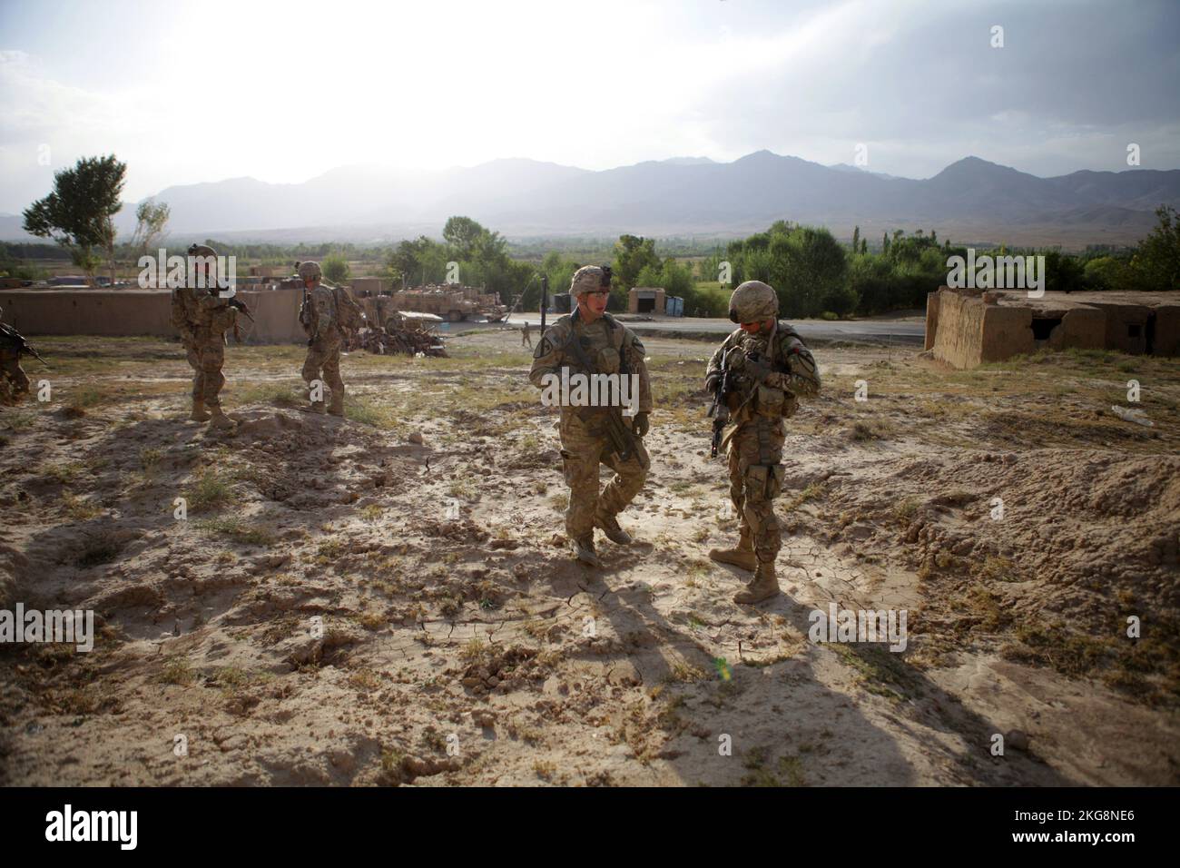 SALAR, AFGHANISTAN - 30 August 2013 - U.S. Army soldiers with Company B ...