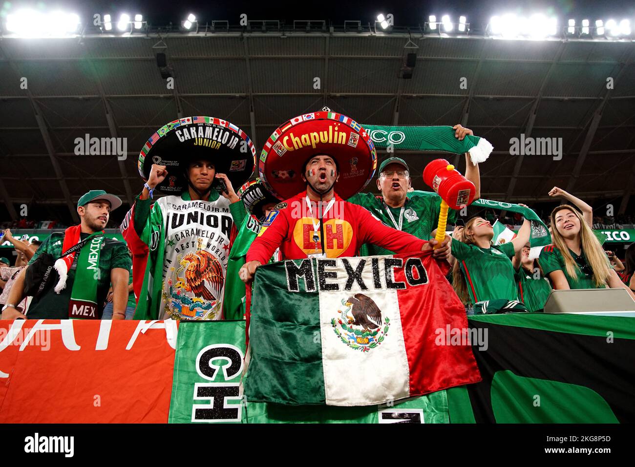Mexico fans ahead of the FIFA World Cup Group C match at Stadium 974 ...