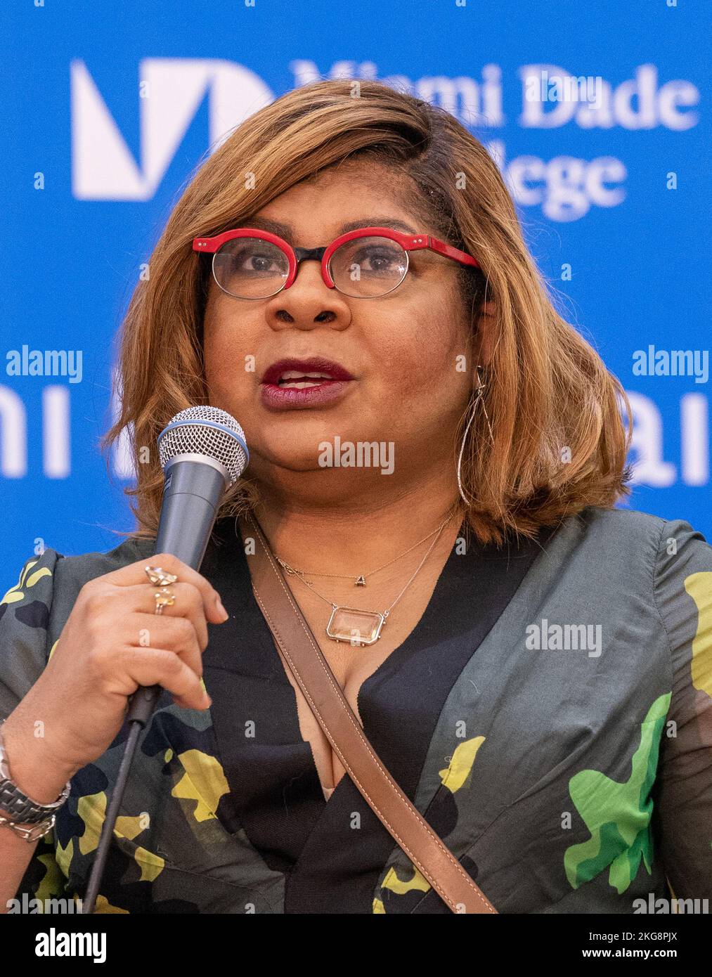 MIAMI, FL-NOV 20: April Ryan is seen during the Miami Book Fair on ...