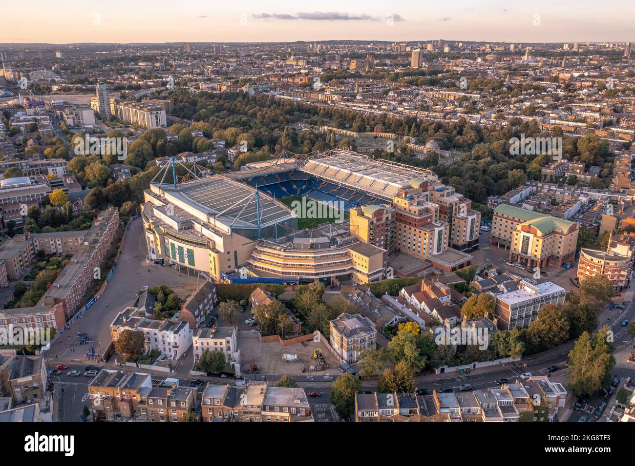 Stamford Bridge Stadium the Home of Chelsea Football Club an Aerial ...